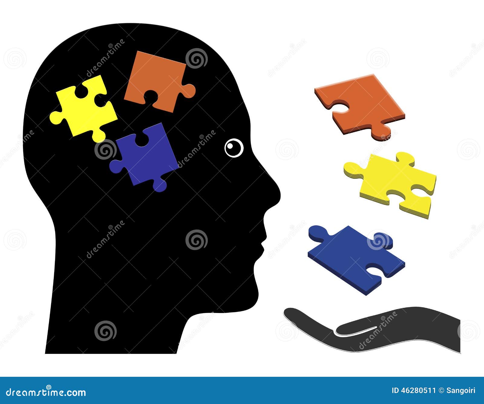 Concepto de la psicología stock de ilustración. Ilustración de psique ...