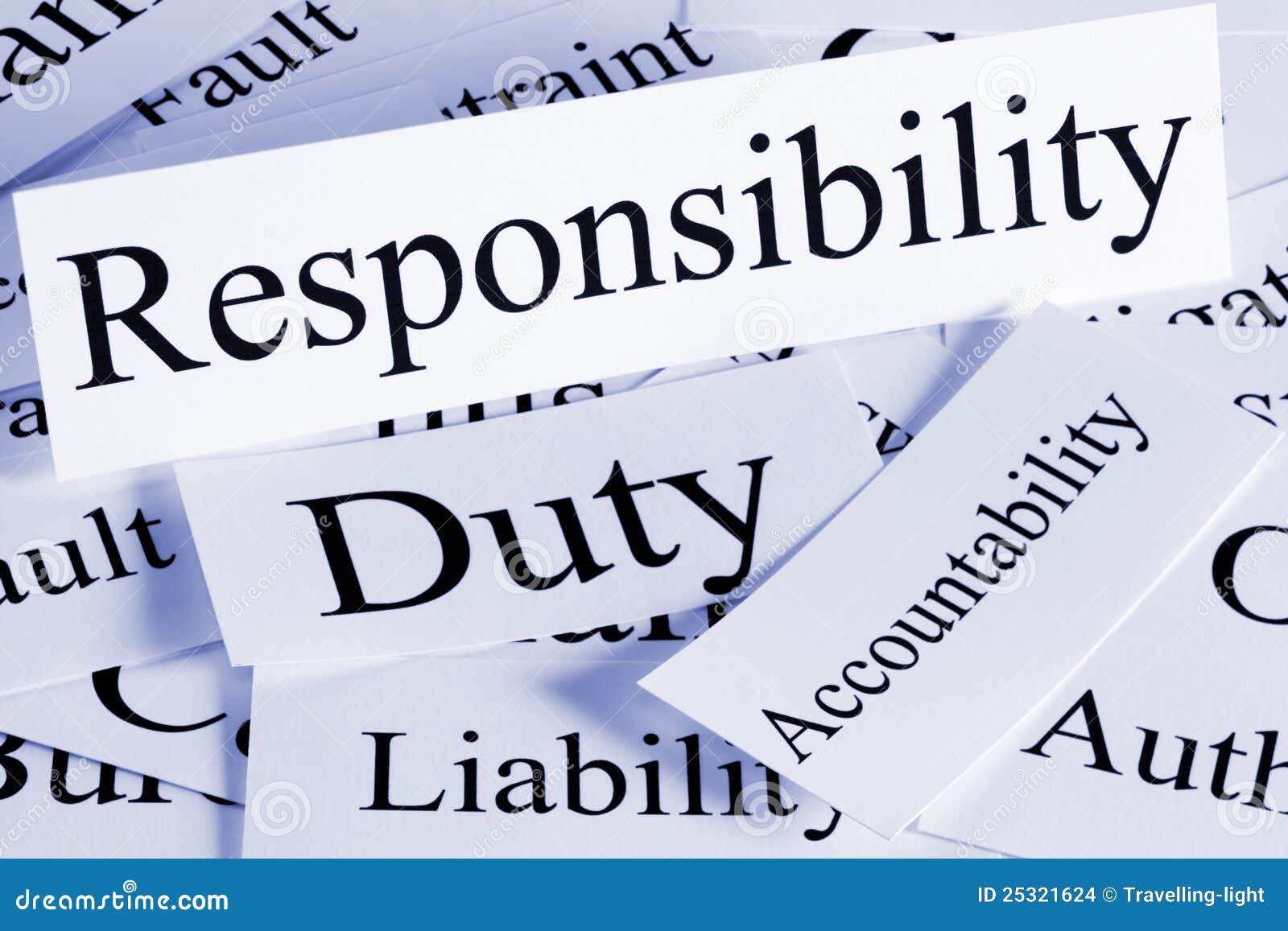 Concepto De La Responsabilidad Foto de archivo - Imagen de autoridad ...