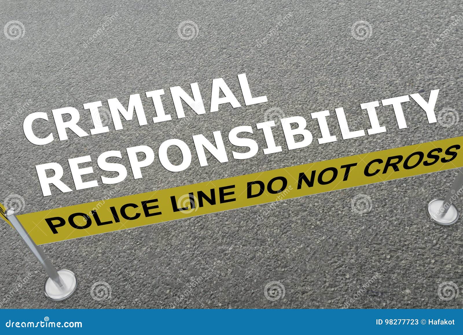 Concepto De La Responsabilidad Criminal Stock de ilustración ...