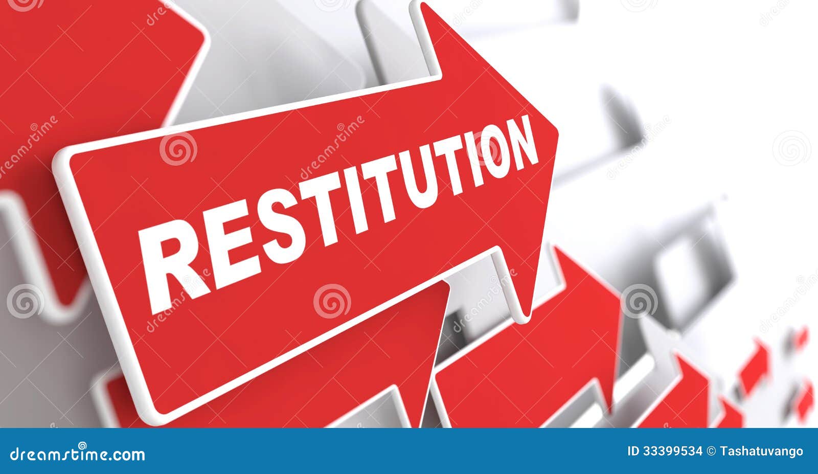 Concepto De La Restitución. Stock de ilustración - Ilustración de ...