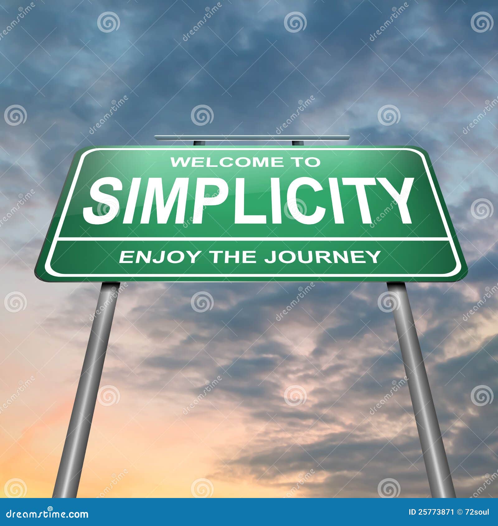 Concepto De La Simplicidad. Stock de ilustración - Ilustración de ...