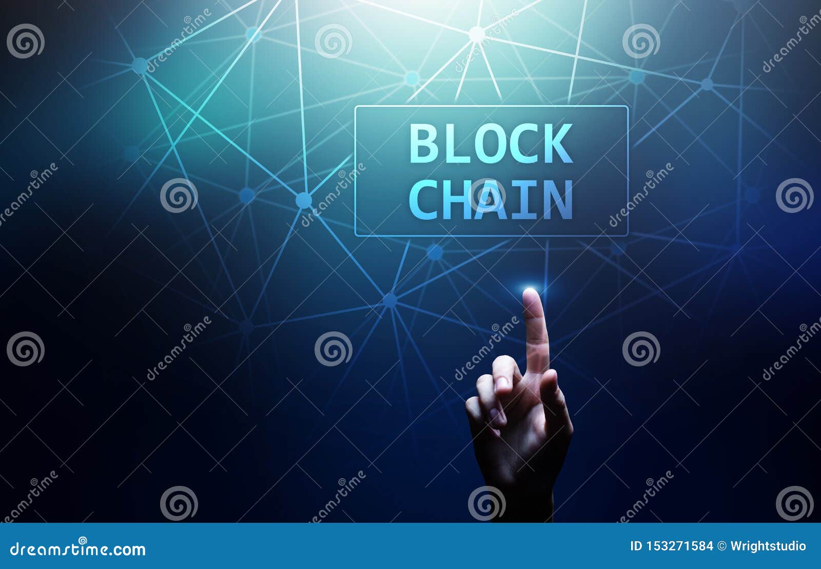 Concepto De La Tecnolog?a De Blockchain En La Pantalla Virtual ...