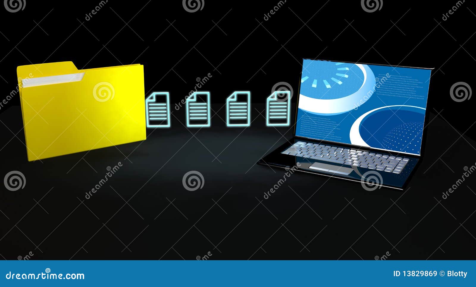 Concepto De La Transferencia De Datos Stock de ilustración ...