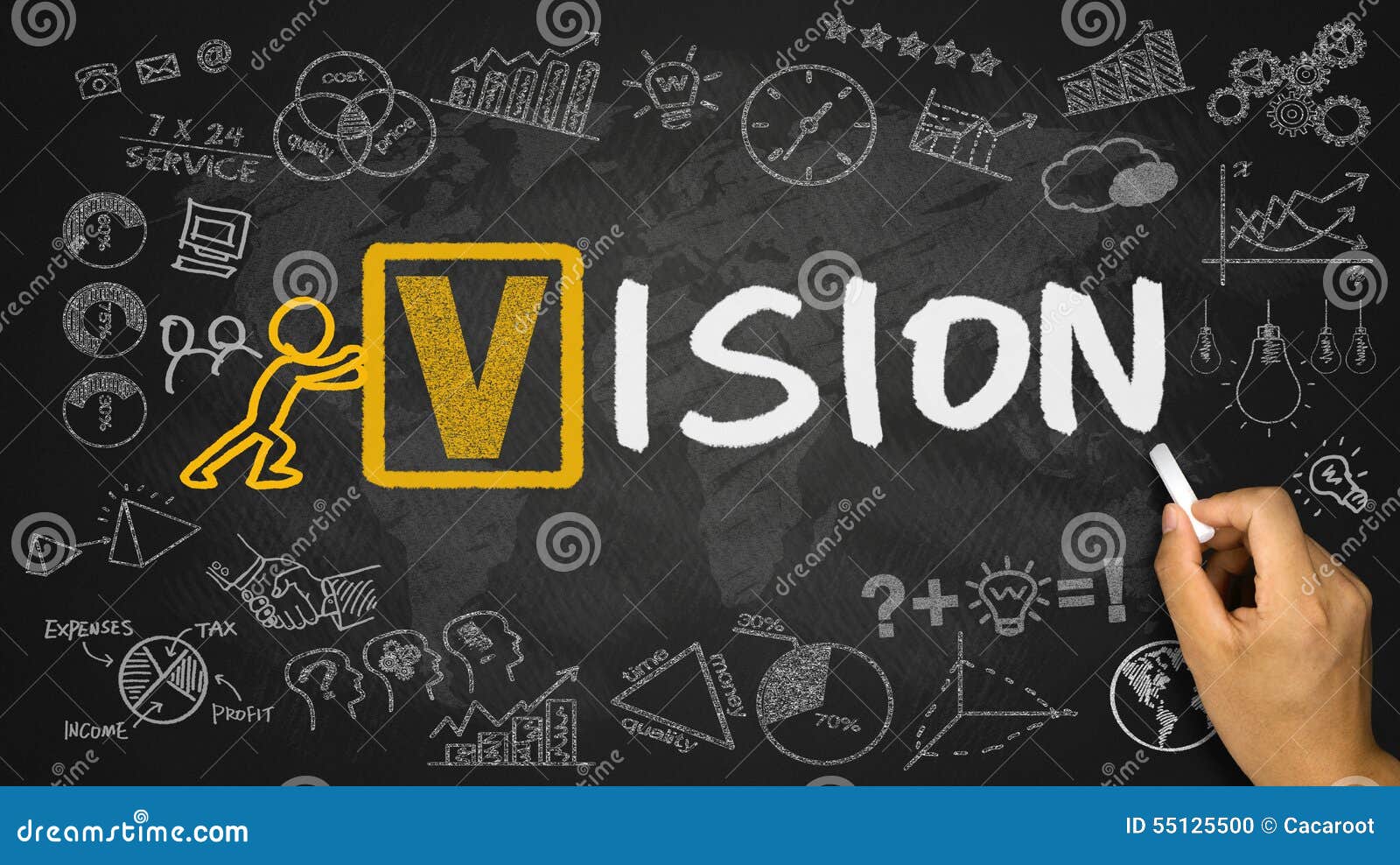 Concepto de la visión foto de archivo. Imagen de meta - 55125500