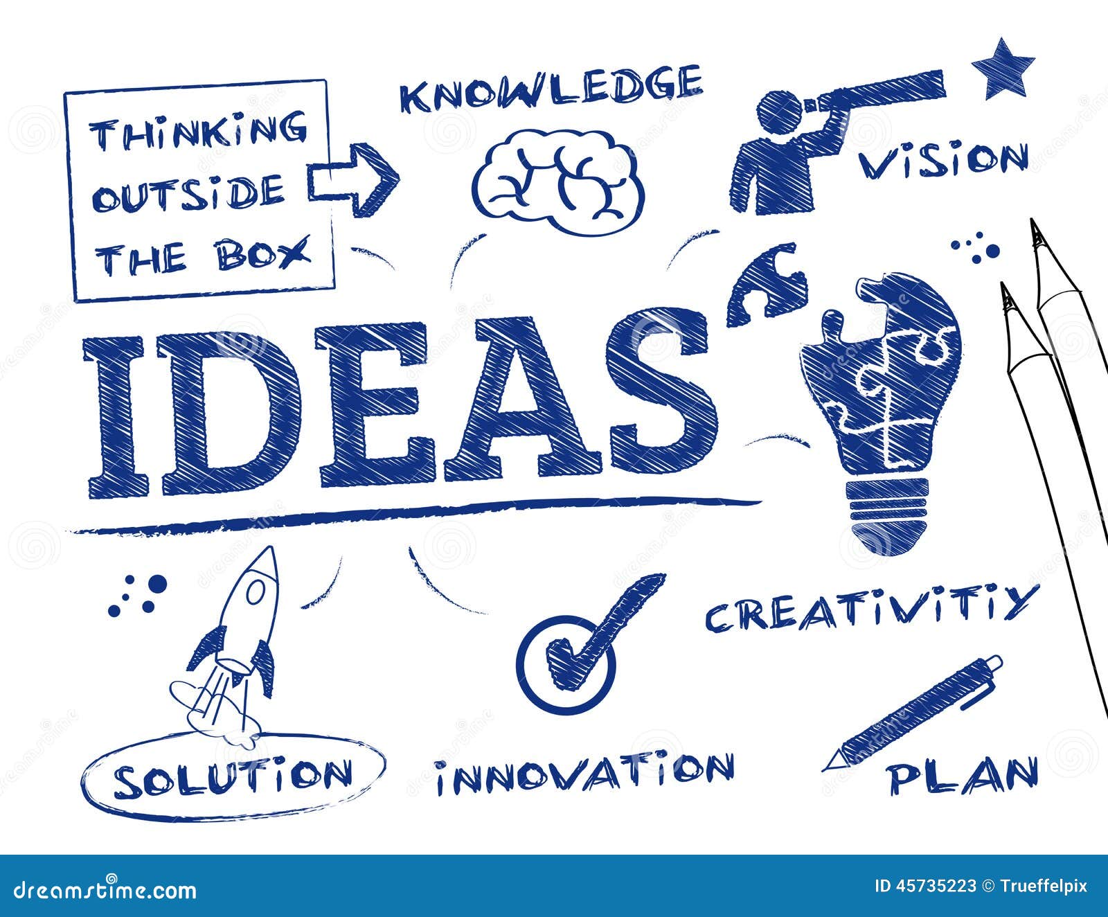 Concepto de las ideas stock de ilustración. Ilustración de éxito - 45735223