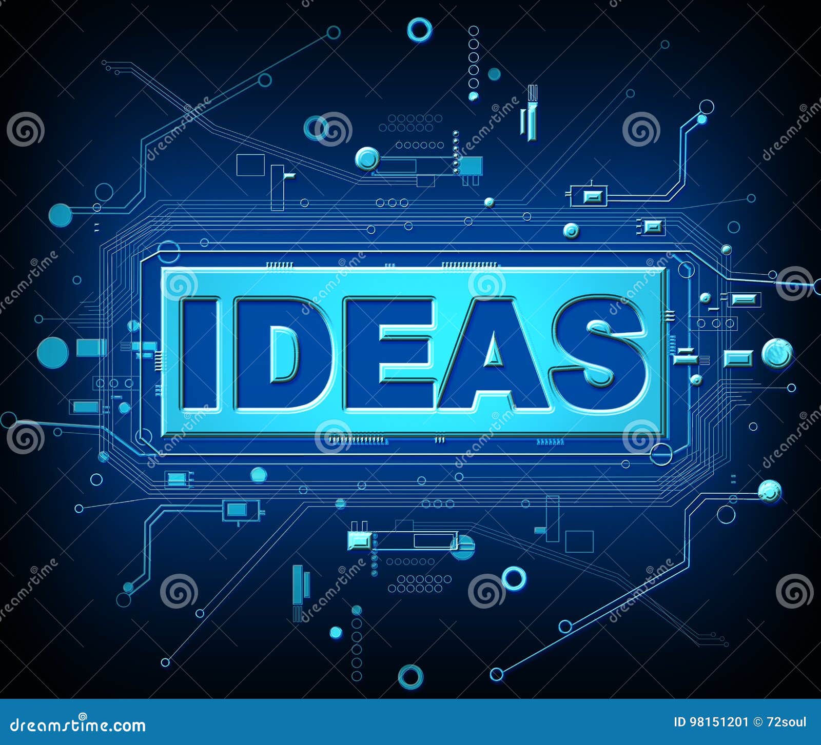 Concepto De Las Ideas De La Tecnología Stock de ilustración ...