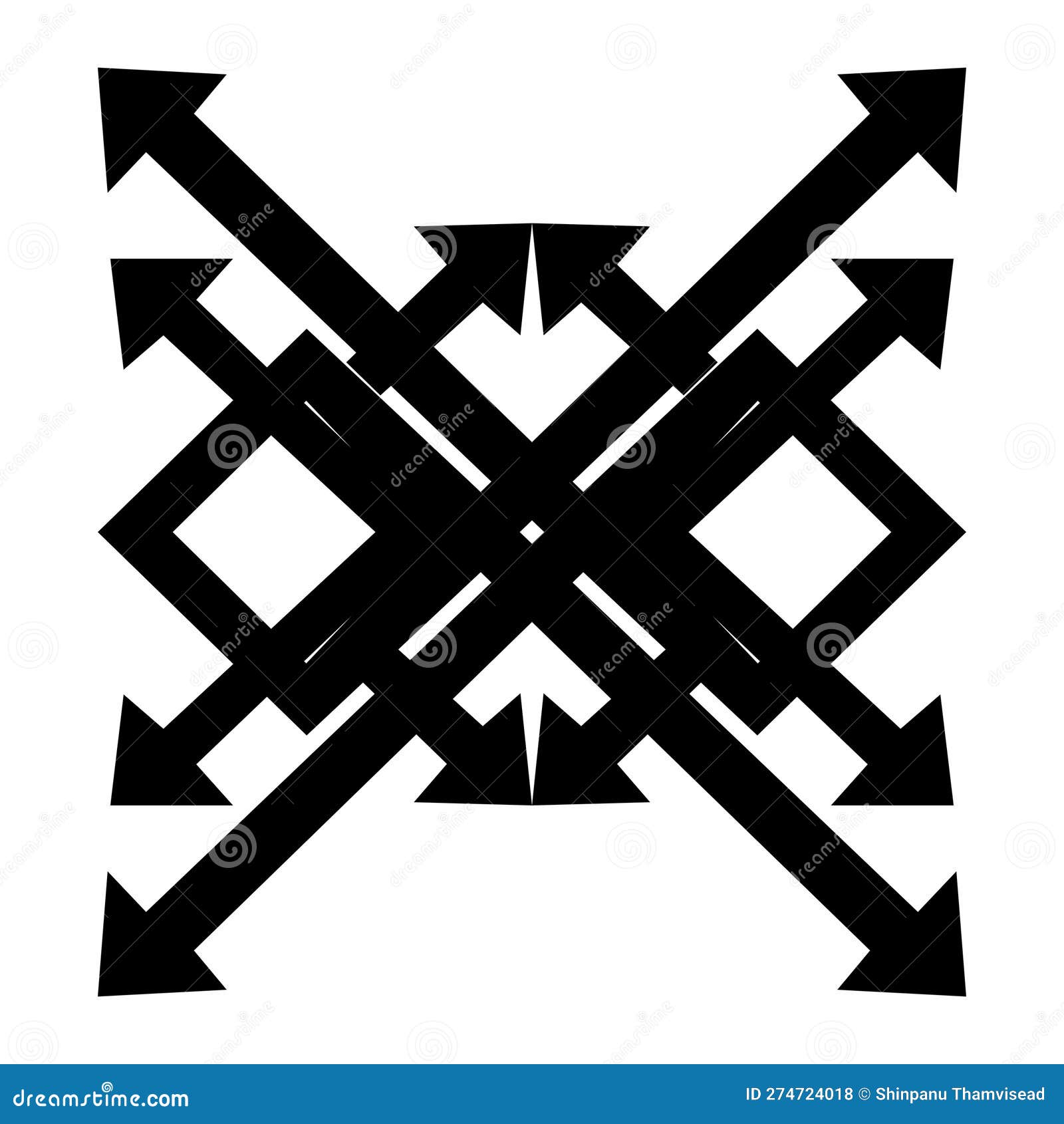 Concepto De Logotipo De Letra De Flecha X. Flechas Cruzadas Stock de ...