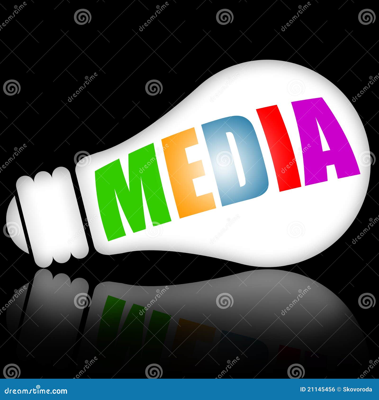 Concepto de los media stock de ilustración. Ilustración de fondo - 21145456