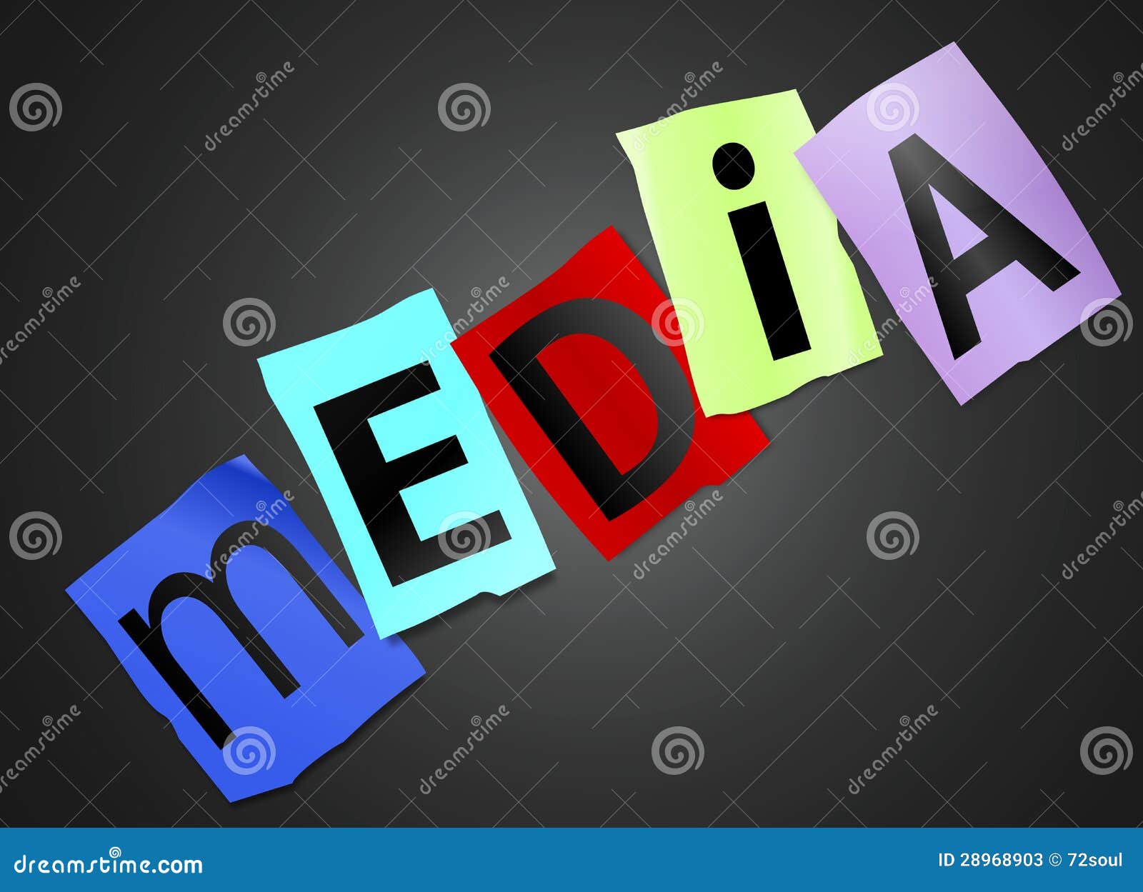 Concepto de los media. stock de ilustración. Ilustración de global ...