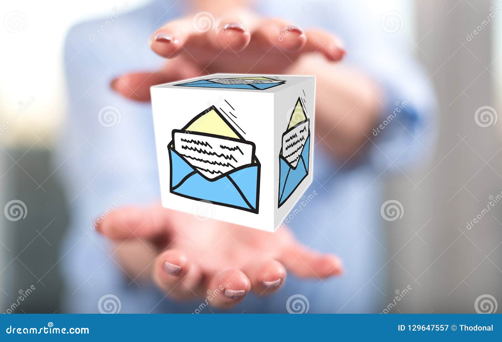 Concepto de mensaje imagen de archivo. Imagen de negocios - 129647557