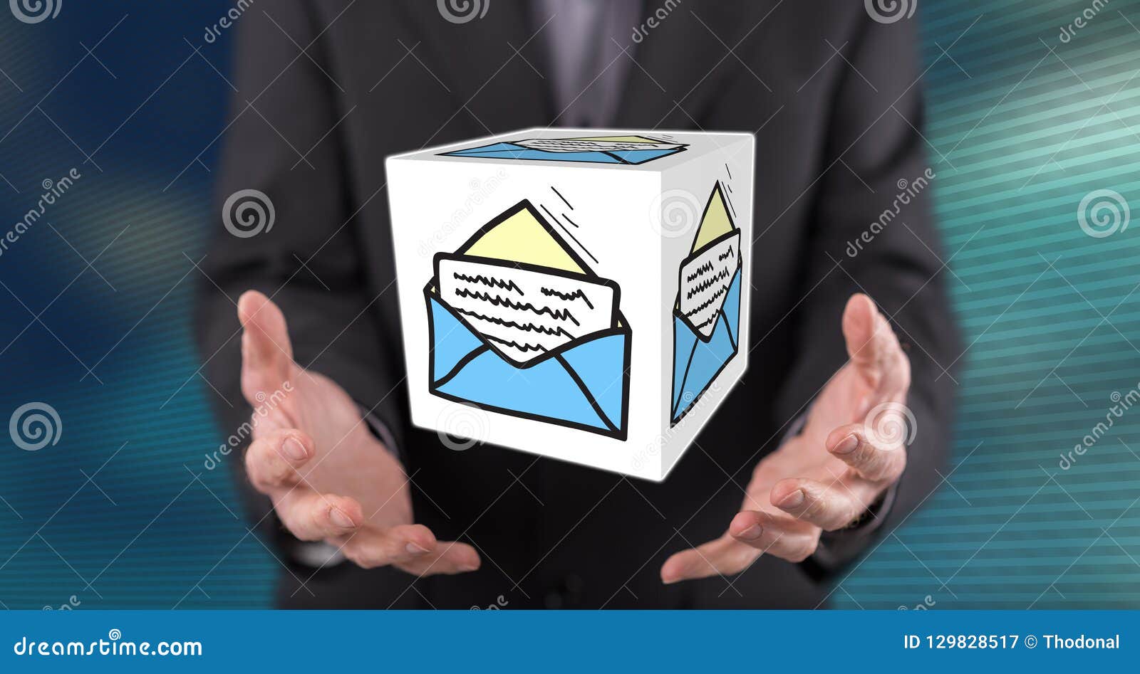 Concepto de mensaje imagen de archivo. Imagen de negocios - 129828517