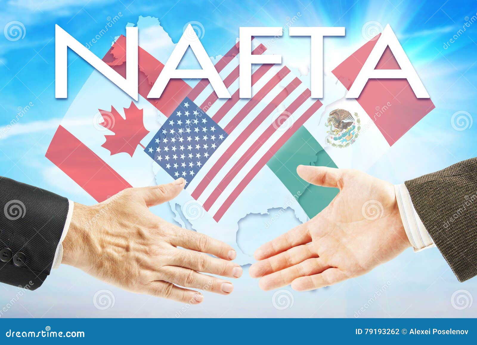 Concepto de NAFTA foto de archivo. Imagen de america - 79193262
