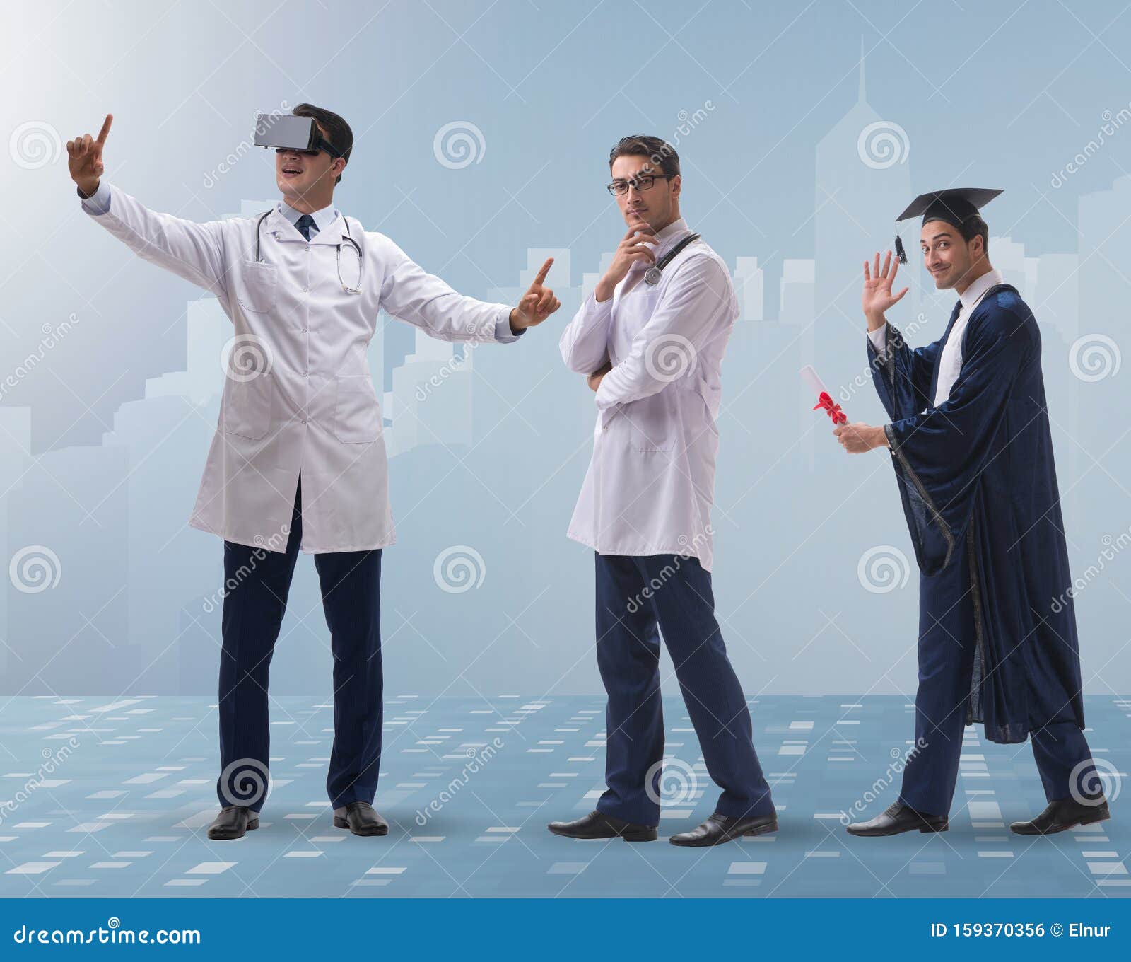 Concepto De Negocio Con El Hombre Progresando En Etapas Foto de archivo ...