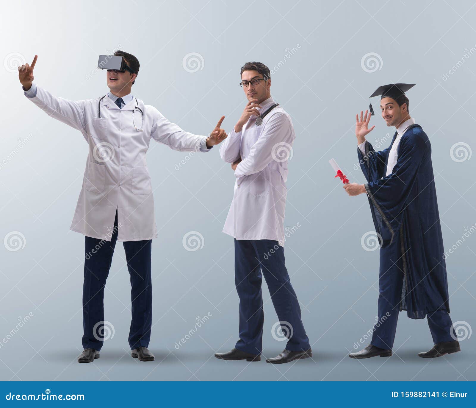 Concepto De Negocio Con El Hombre Progresando En Etapas Imagen de ...