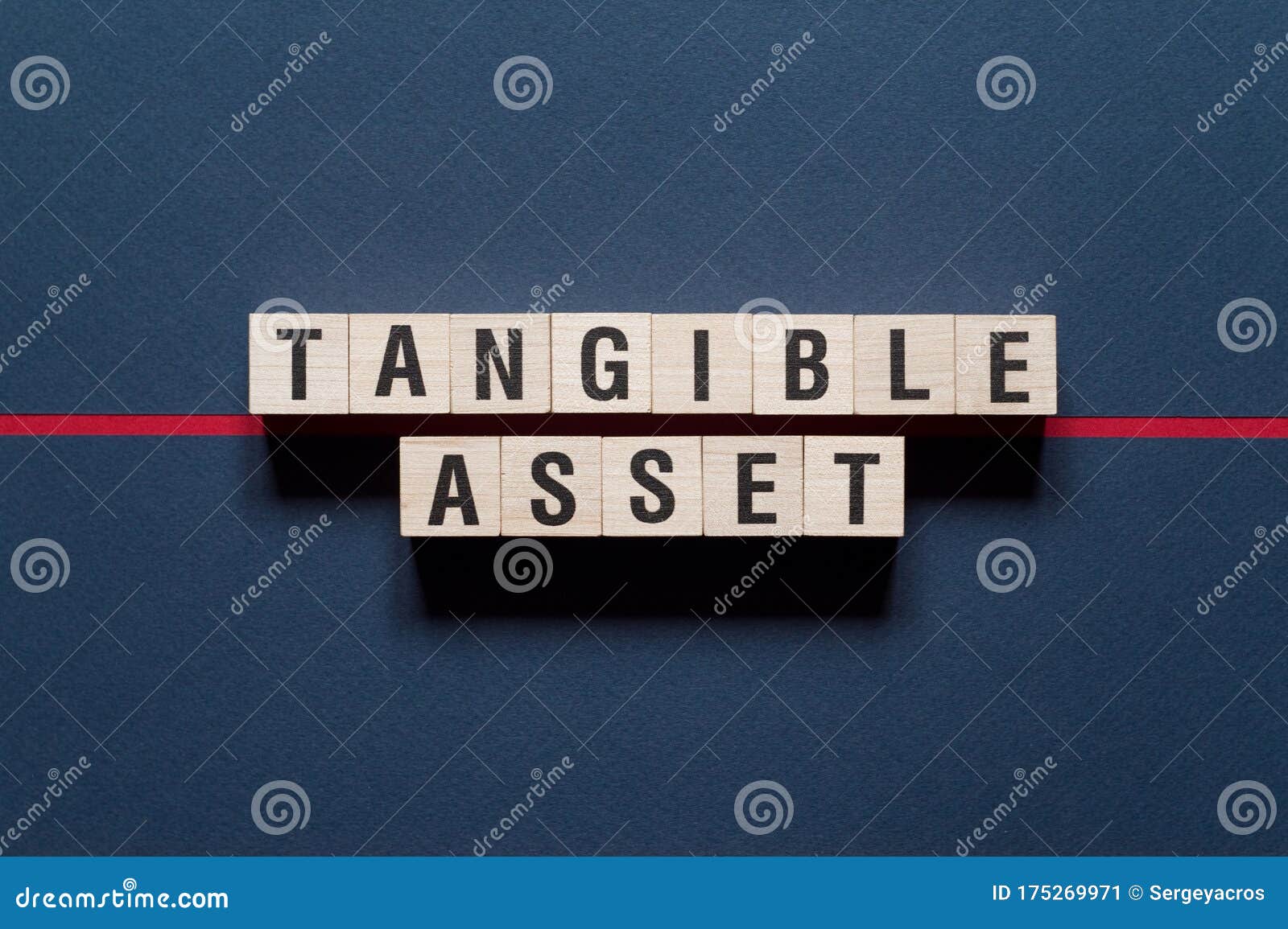 Concepto De Palabra De Activo Tangible En Cubos Imagen de archivo ...