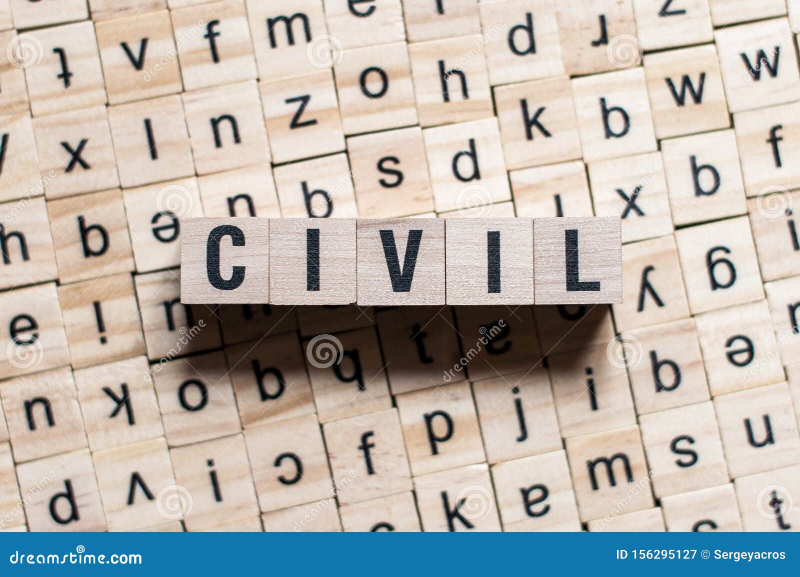 Concepto de palabra CIVIL imagen de archivo. Imagen de humano - 156295127