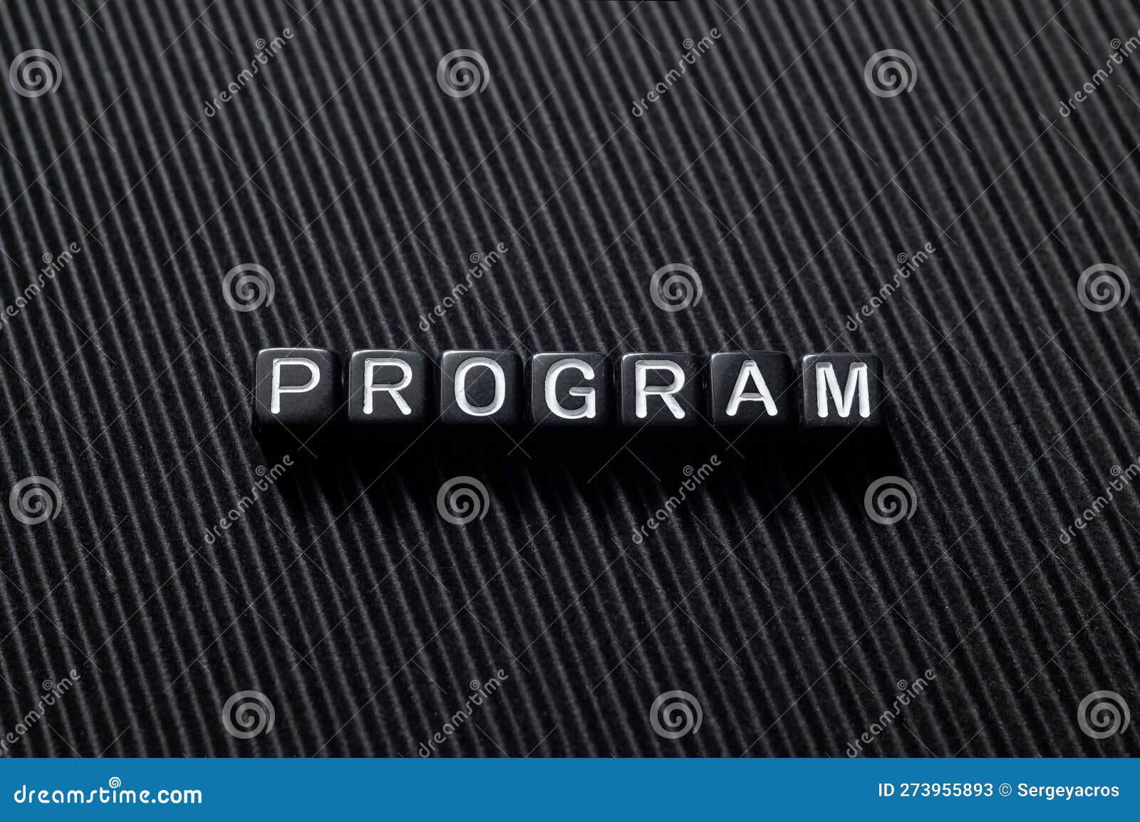 Concepto De Palabra De Programa En Cubos Imagen de archivo - Imagen de ...