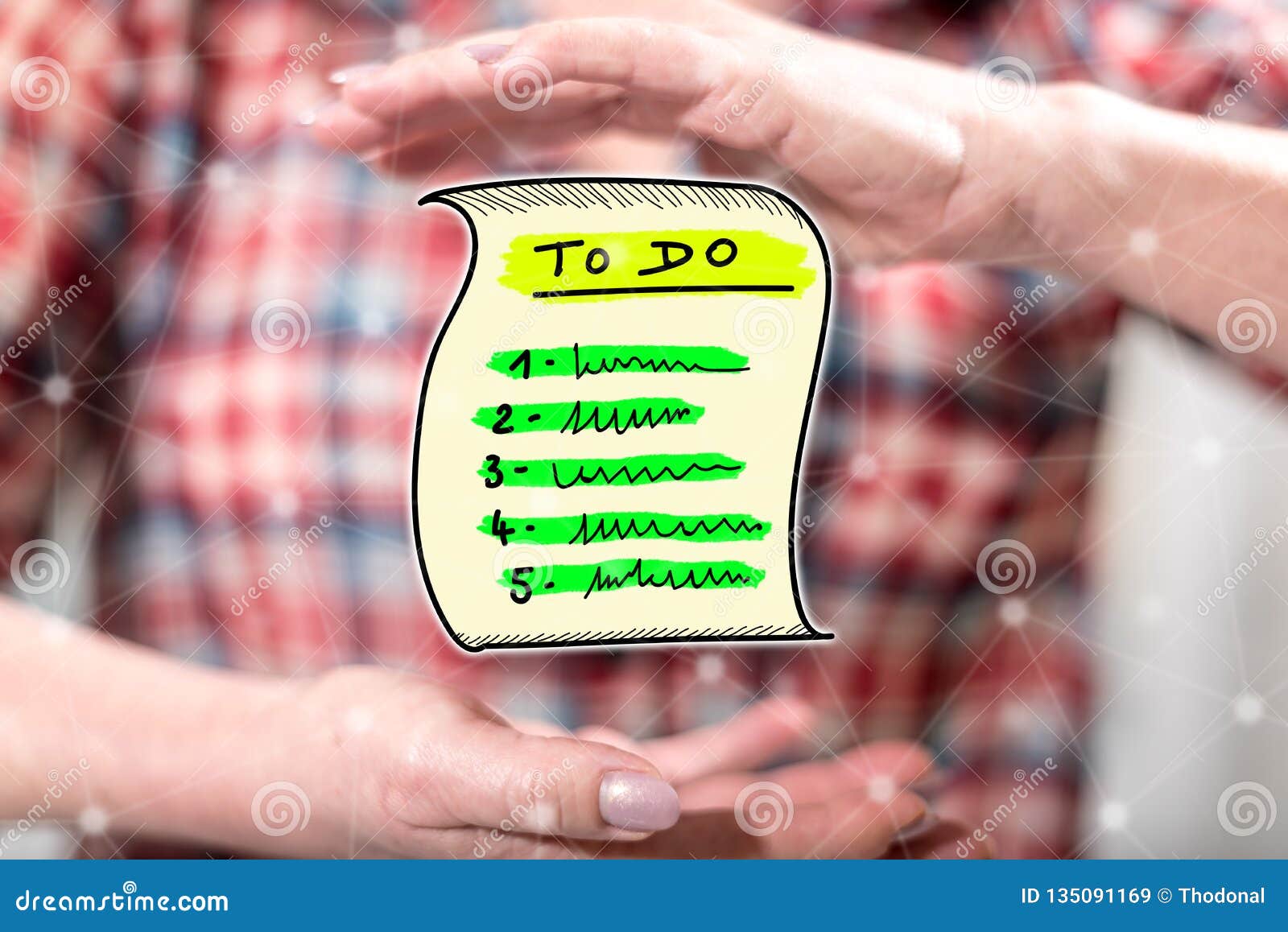 Concepto De Para Hacer La Lista Imagen de archivo - Imagen de mujer ...