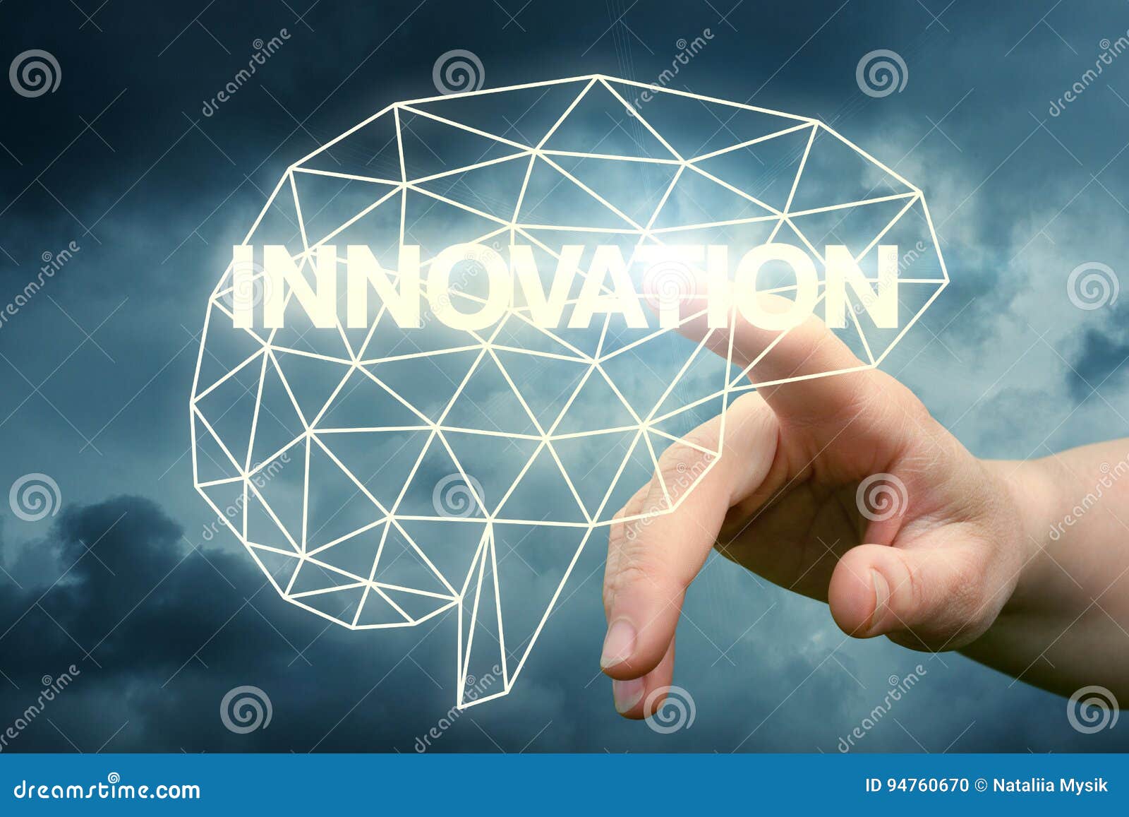 Concepto De Pensamiento Innovador Foto de archivo - Imagen de cerebro ...