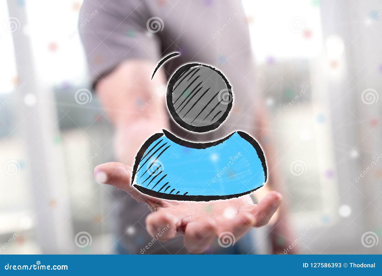 Concepto de perfil imagen de archivo. Imagen de persona - 127586393