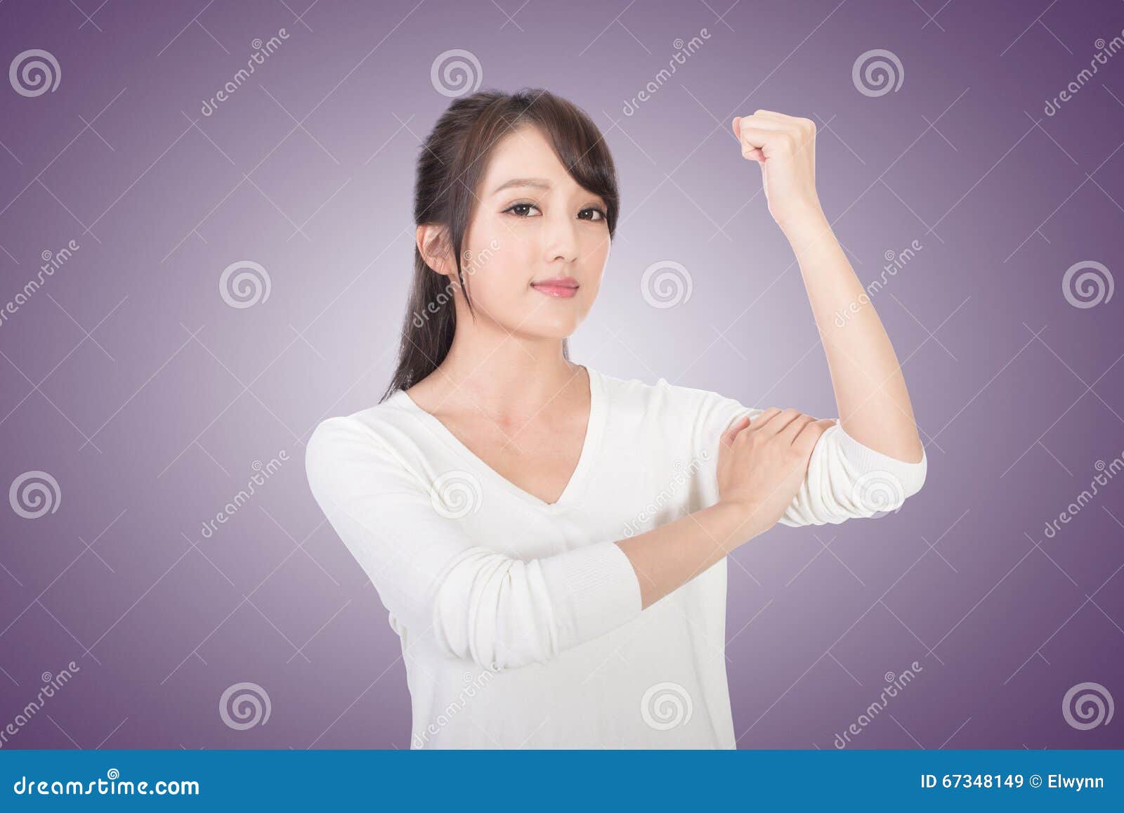 Concepto De Poder De La Mujer Imagen de archivo - Imagen de atlético ...