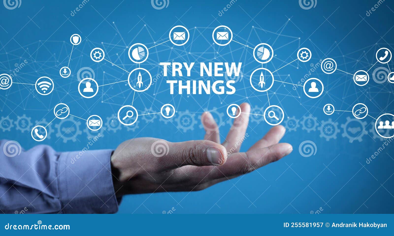 Concepto De Probar Cosas Nuevas. Negocio Imagen de archivo - Imagen de ...