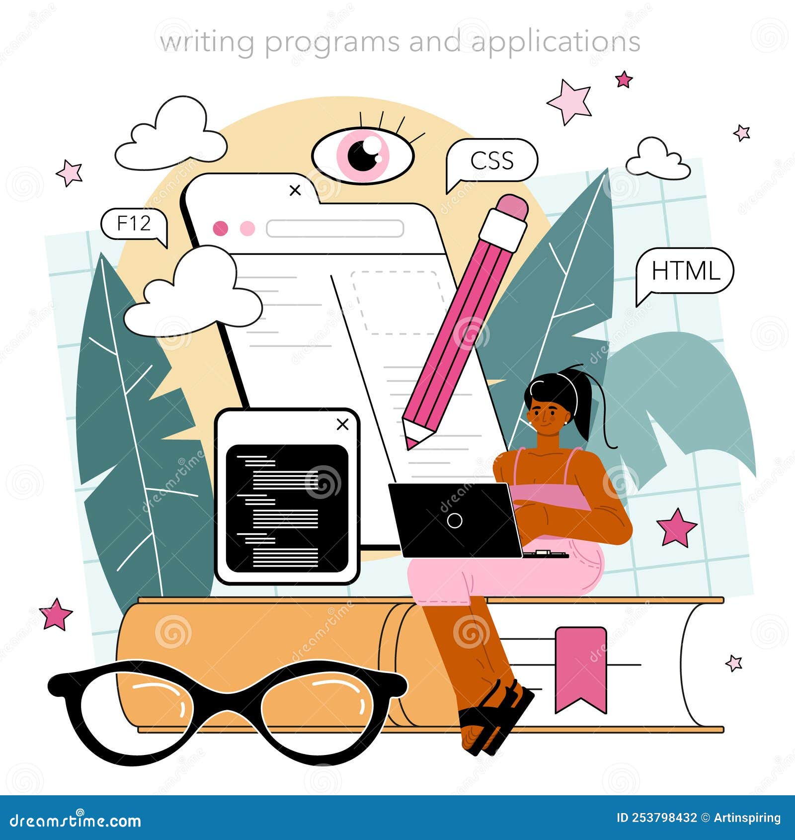 Concepto De Programación. Idea De Programación De Pruebas De Codificación Y Escritura ...