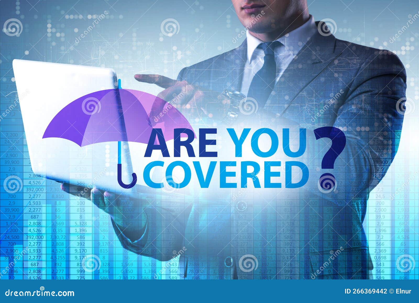 Concepto De Seguro Integral Con Preguntas Foto de archivo - Imagen de ...