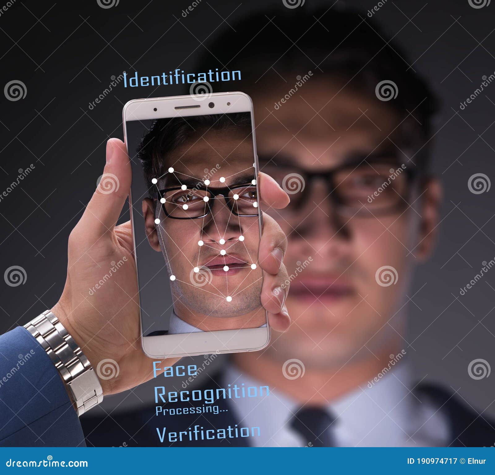 Concepto De Software Y Hardware De Reconocimiento Facial Imagen de ...