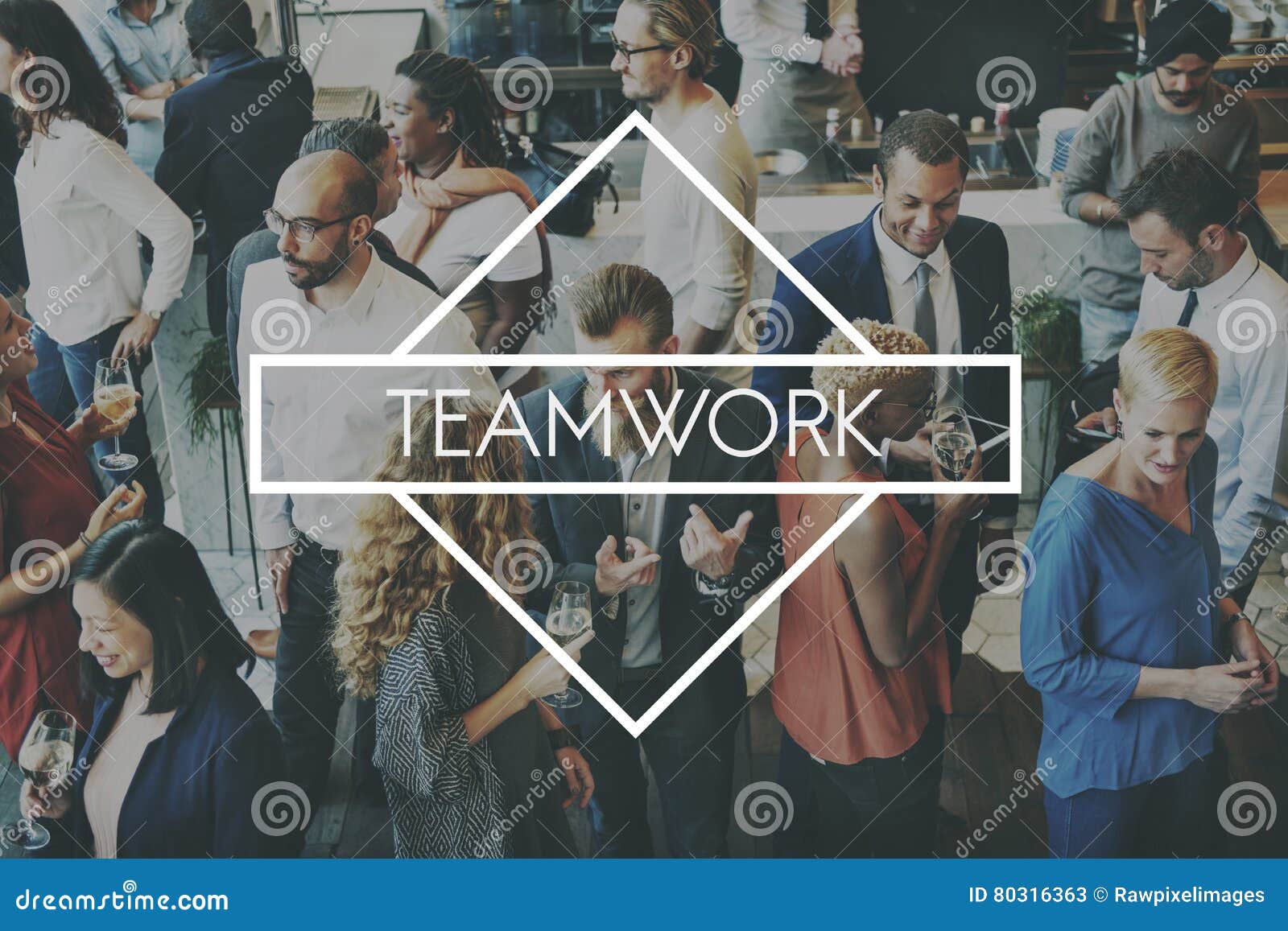 Concepto De Team Teamwork Teambuilding Synergy Empower Imagen de ...