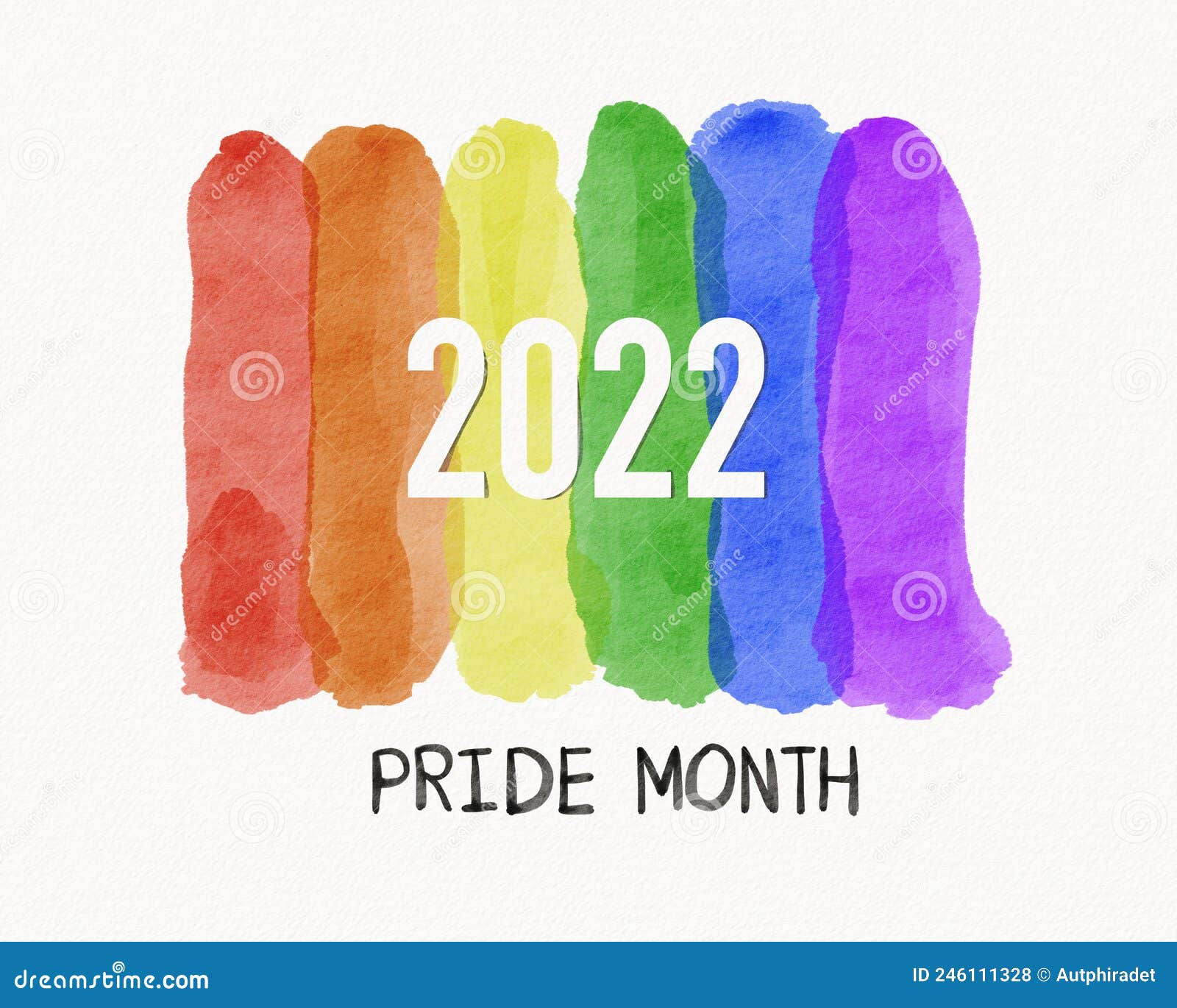 Concepto De Textura Acuarela Del Mes De Orgullo Lgbt Estilo De Pincel