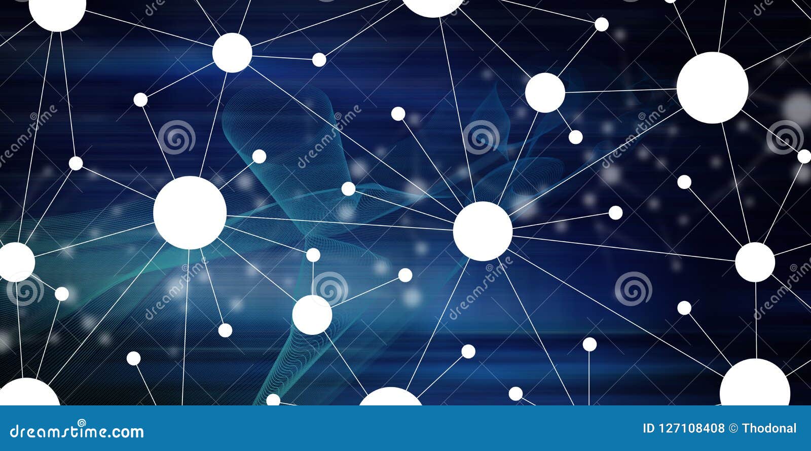 Concepto De Una Red Virtual Stock de ilustración - Ilustración de ...