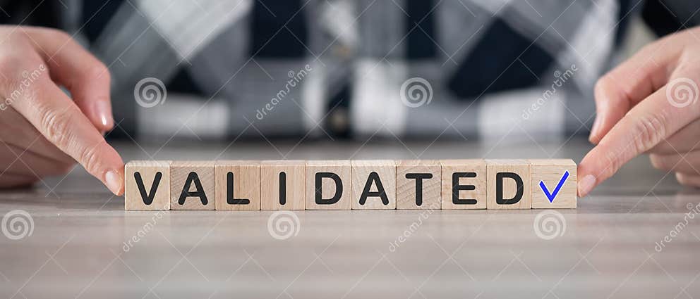 Concepto de validación foto de archivo. Imagen de marca - 199440838