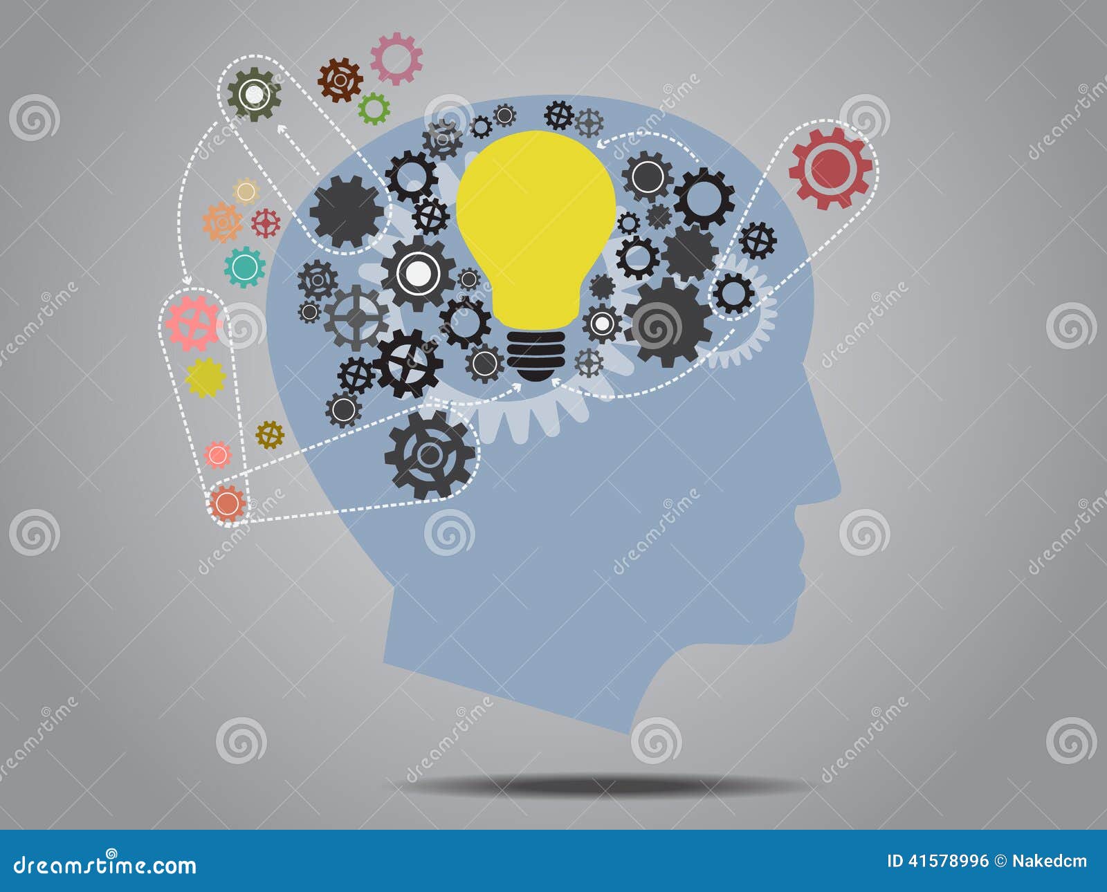 Concepto De Vector Modelo De Pensamiento Humano Ilustración del Vector ...