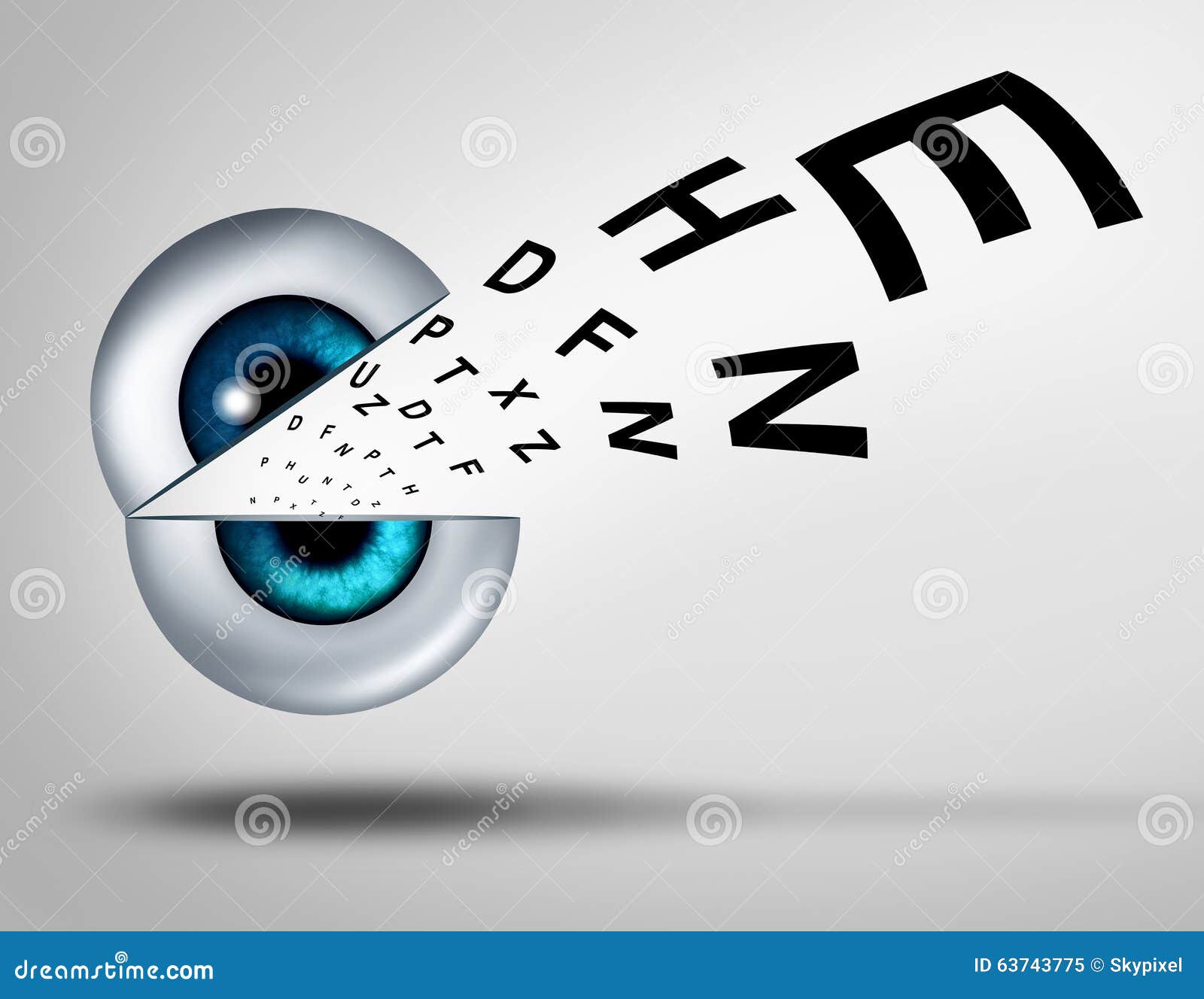 Concepto de Vision del ojo stock de ilustración. Ilustración de ...