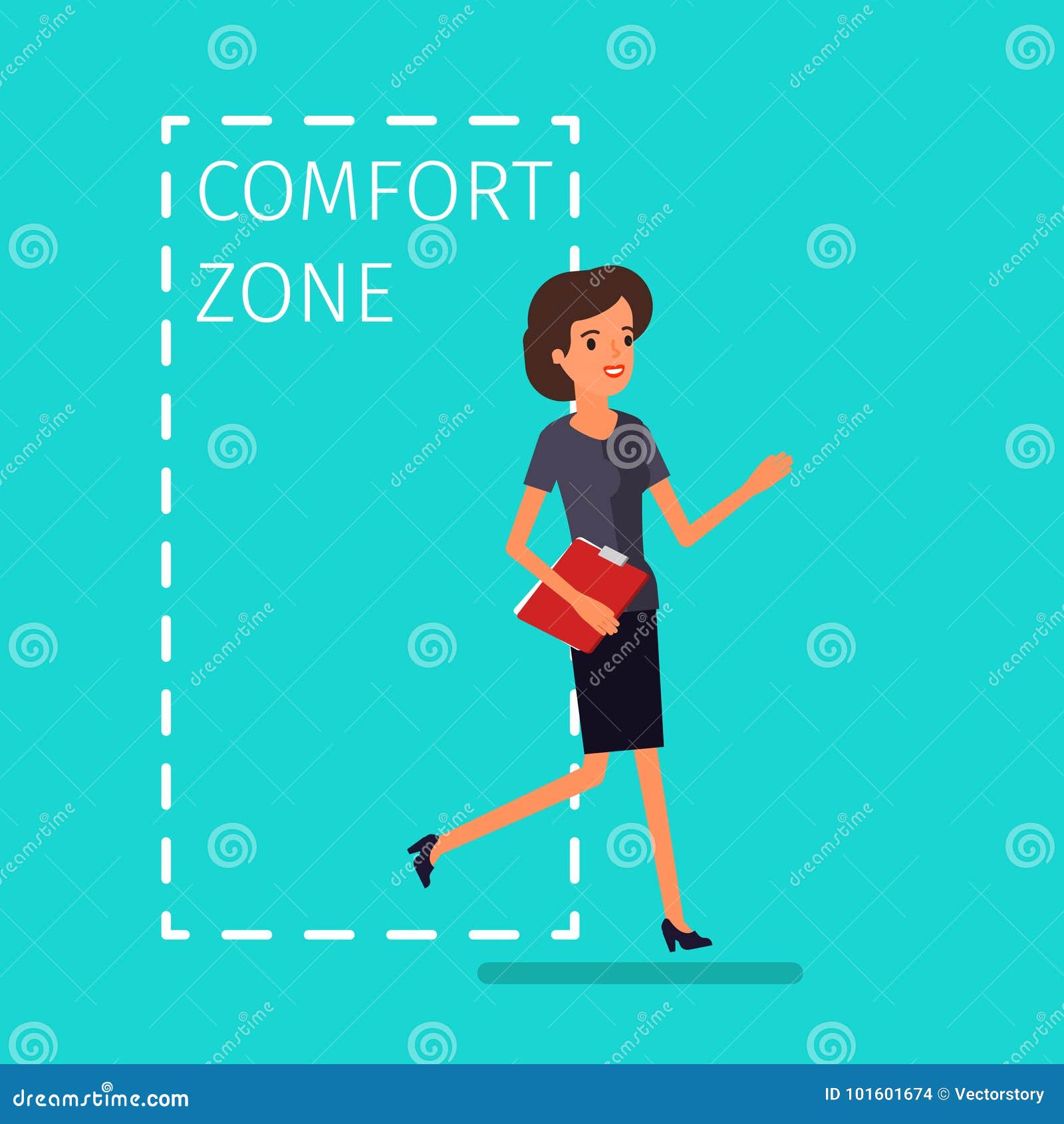 Concepto De Zona De Comodidad Ilustración del Vector - Ilustración de ...