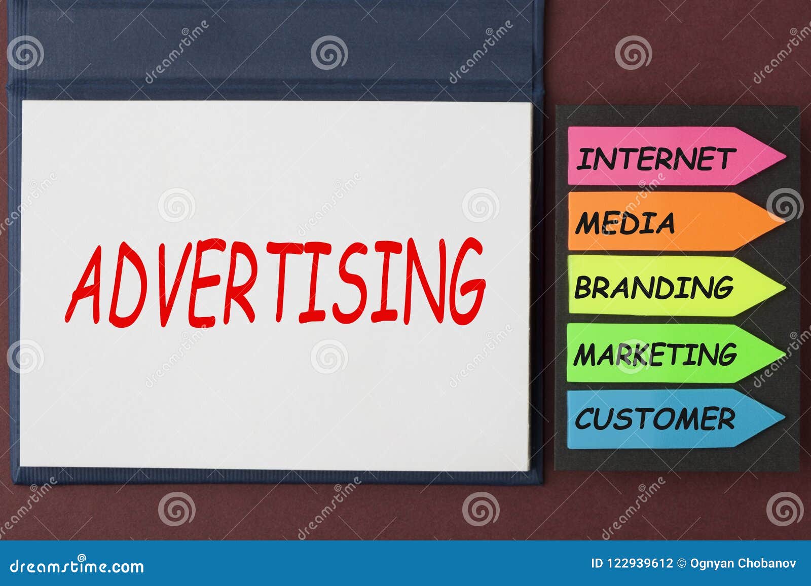 Concepto Del Anuncio Publicitario Del Anuncio Foto de archivo - Imagen ...