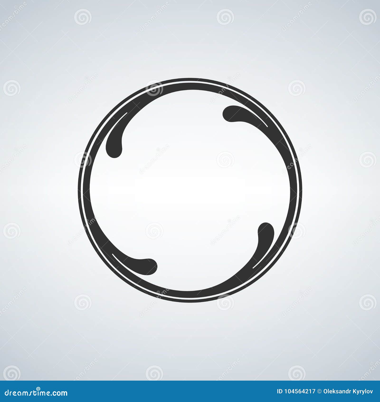 Concepto Del Círculo, Ondas Ilustración del Vector - Ilustración de ...