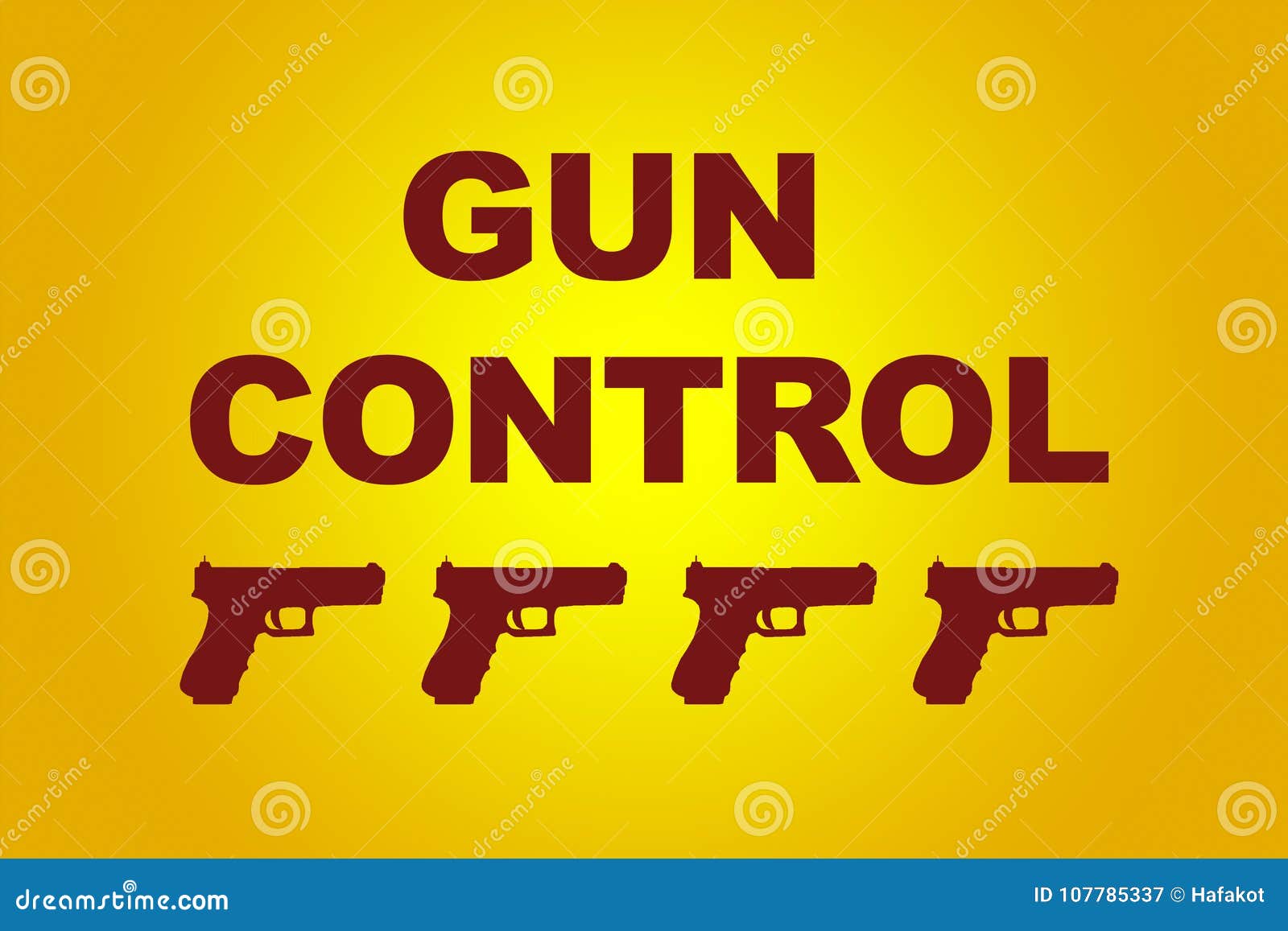 Concepto Del Control De Armas Stock de ilustración - Ilustración de ...