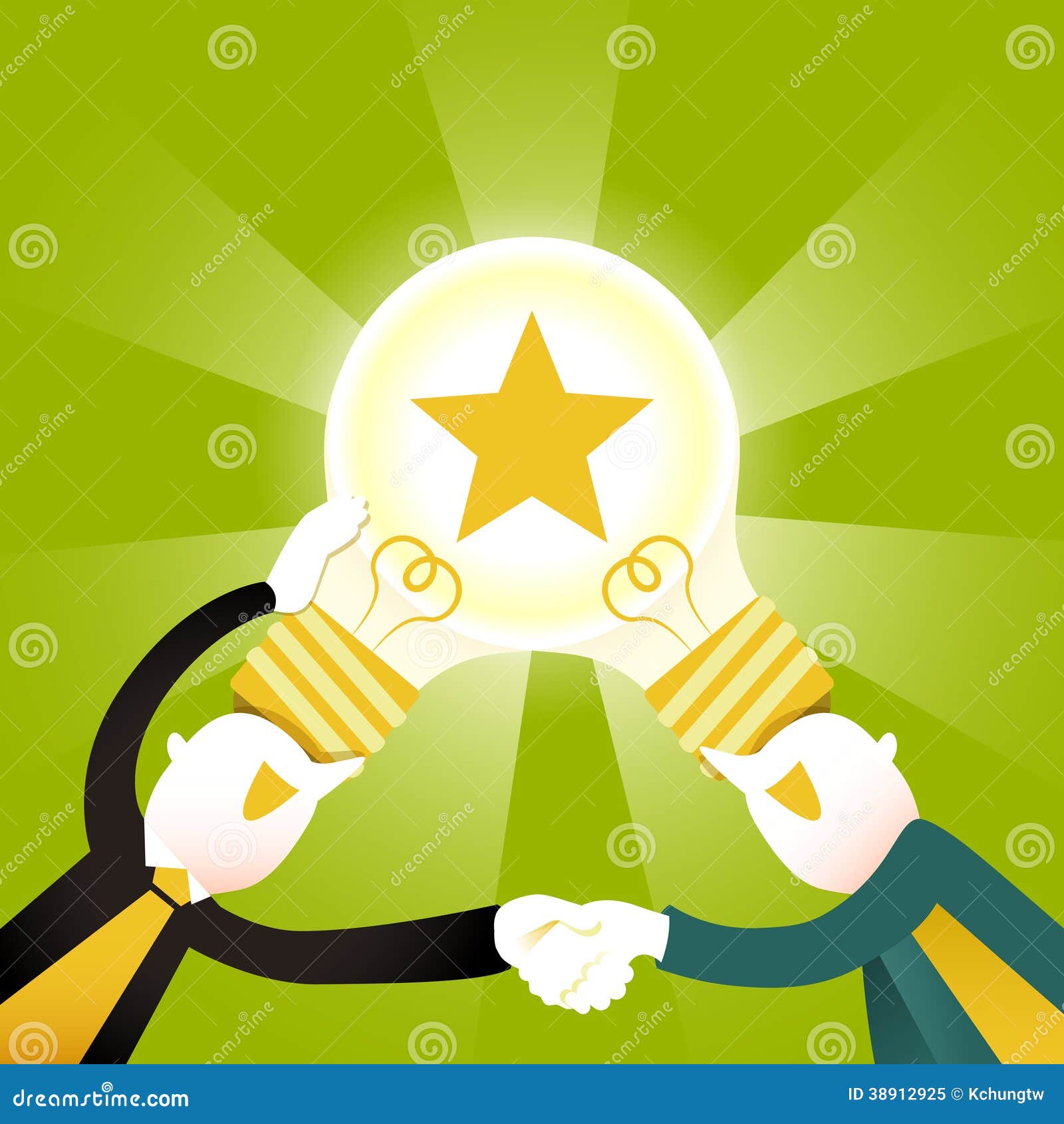 Concepto Del Ejemplo De Colaboración Creativa Ilustración del Vector ...