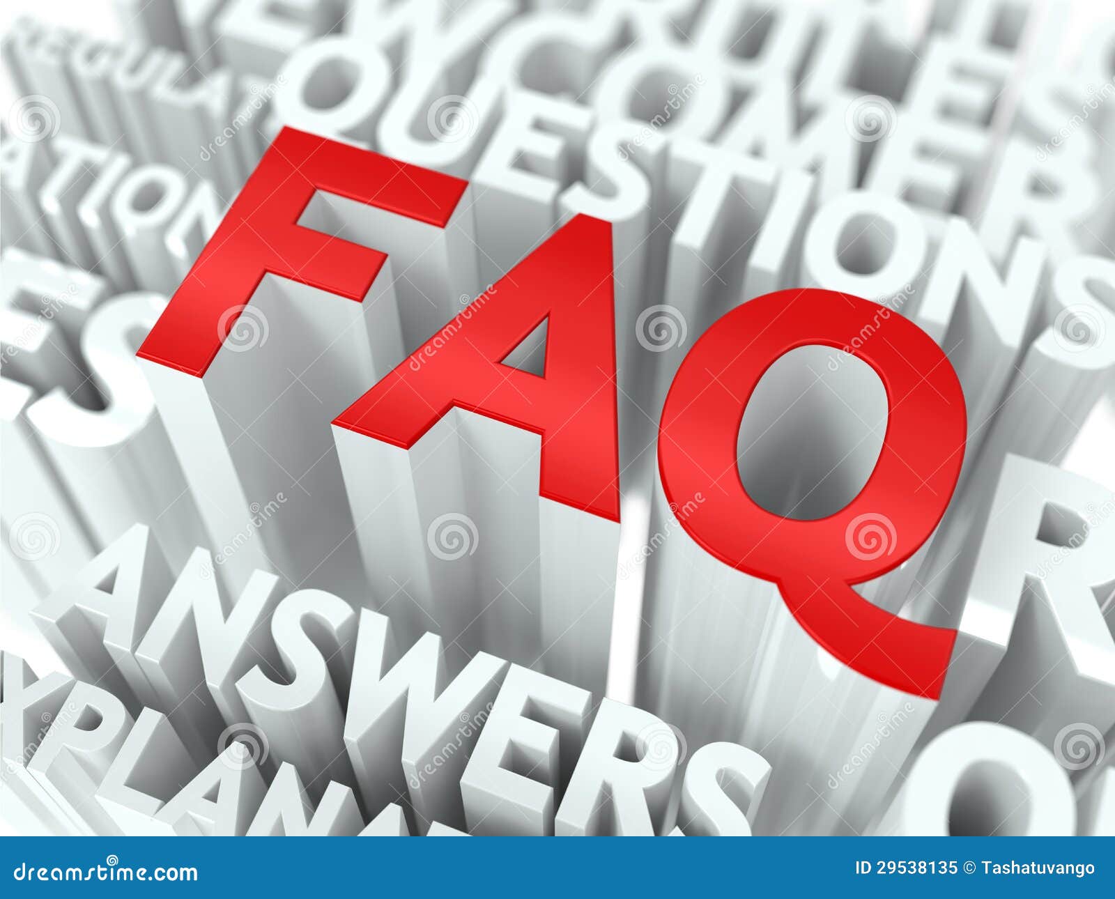 Concepto del FAQ. stock de ilustración. Ilustración de imagen - 29538135
