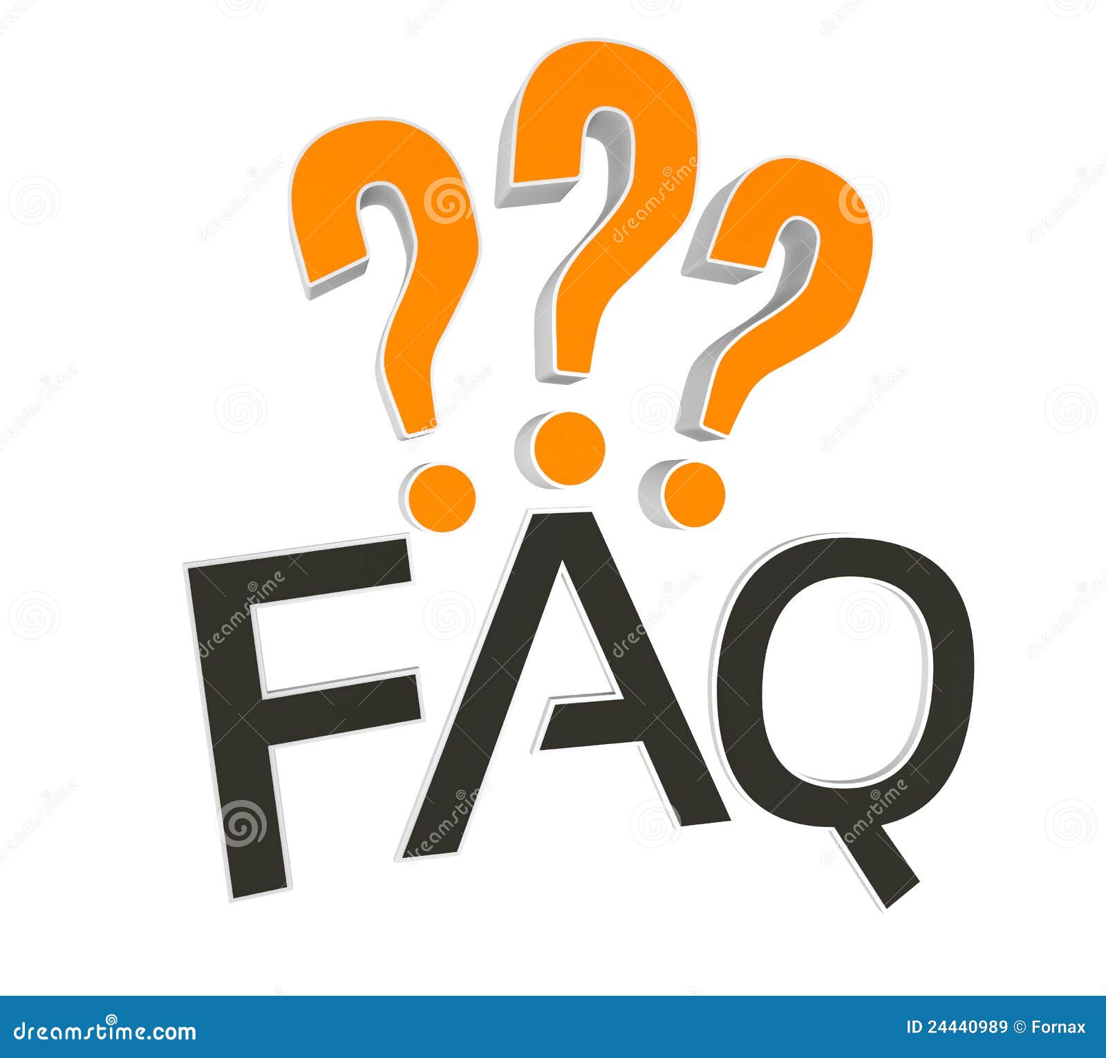 Concepto del FAQ 3D stock de ilustración. Ilustración de ordenador ...