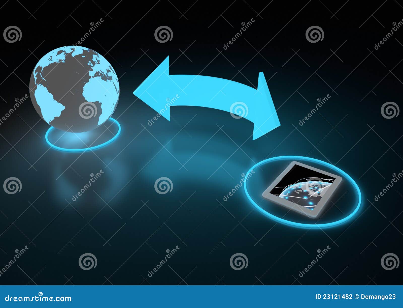 Concepto del Internet stock de ilustración. Ilustración de cargar ...