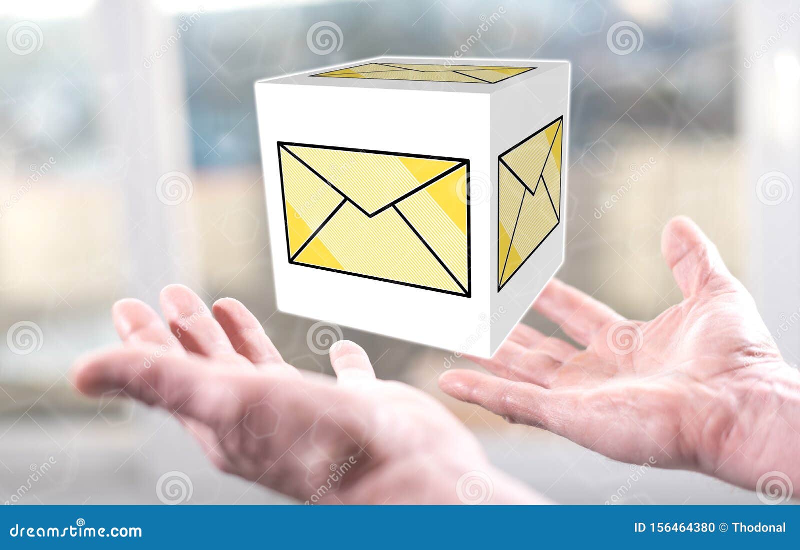 Concepto del mensaje foto de archivo. Imagen de mano - 156464380