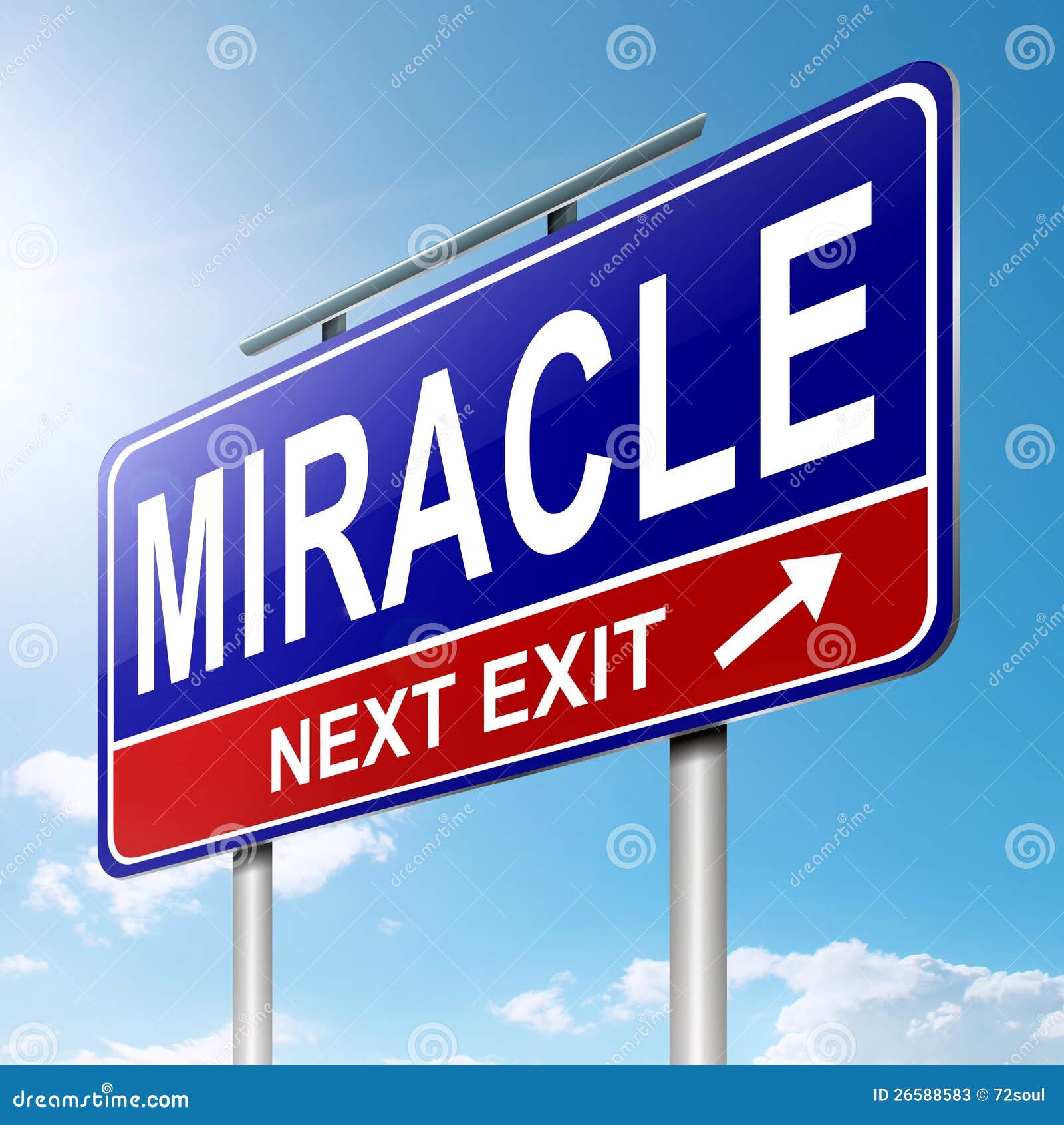 Concepto del milagro. stock de ilustración. Ilustración de grande ...