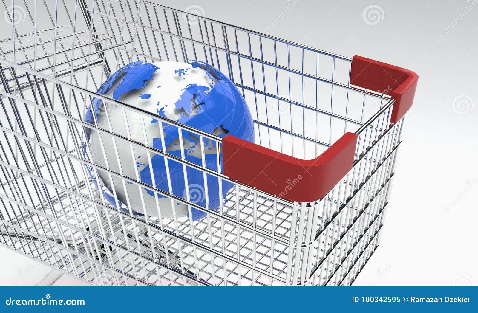 Concepto Del Mundo De Las Compras, 3d Stock de ilustración ...