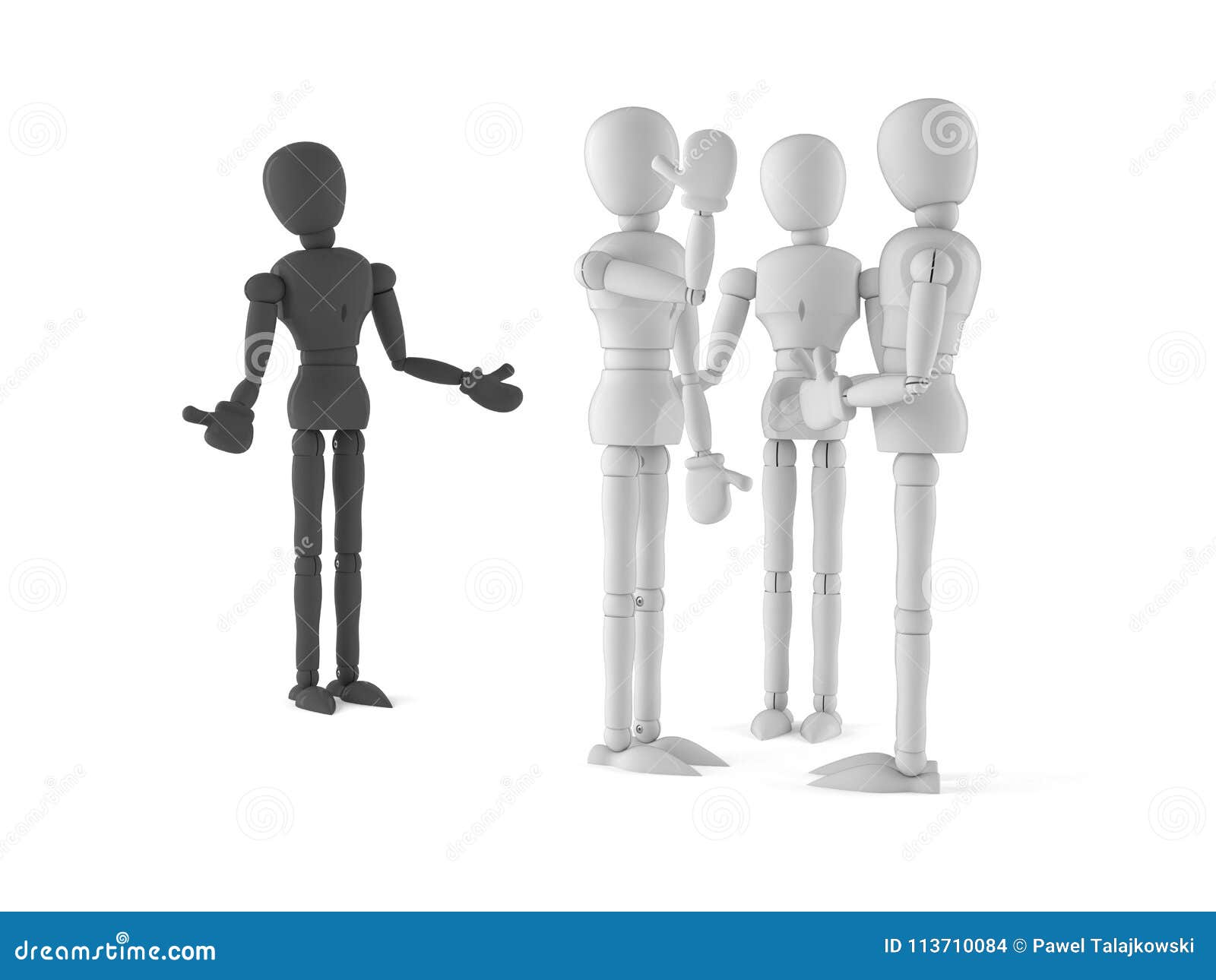 Concepto del racismo stock de ilustración. Ilustración de simulado ...