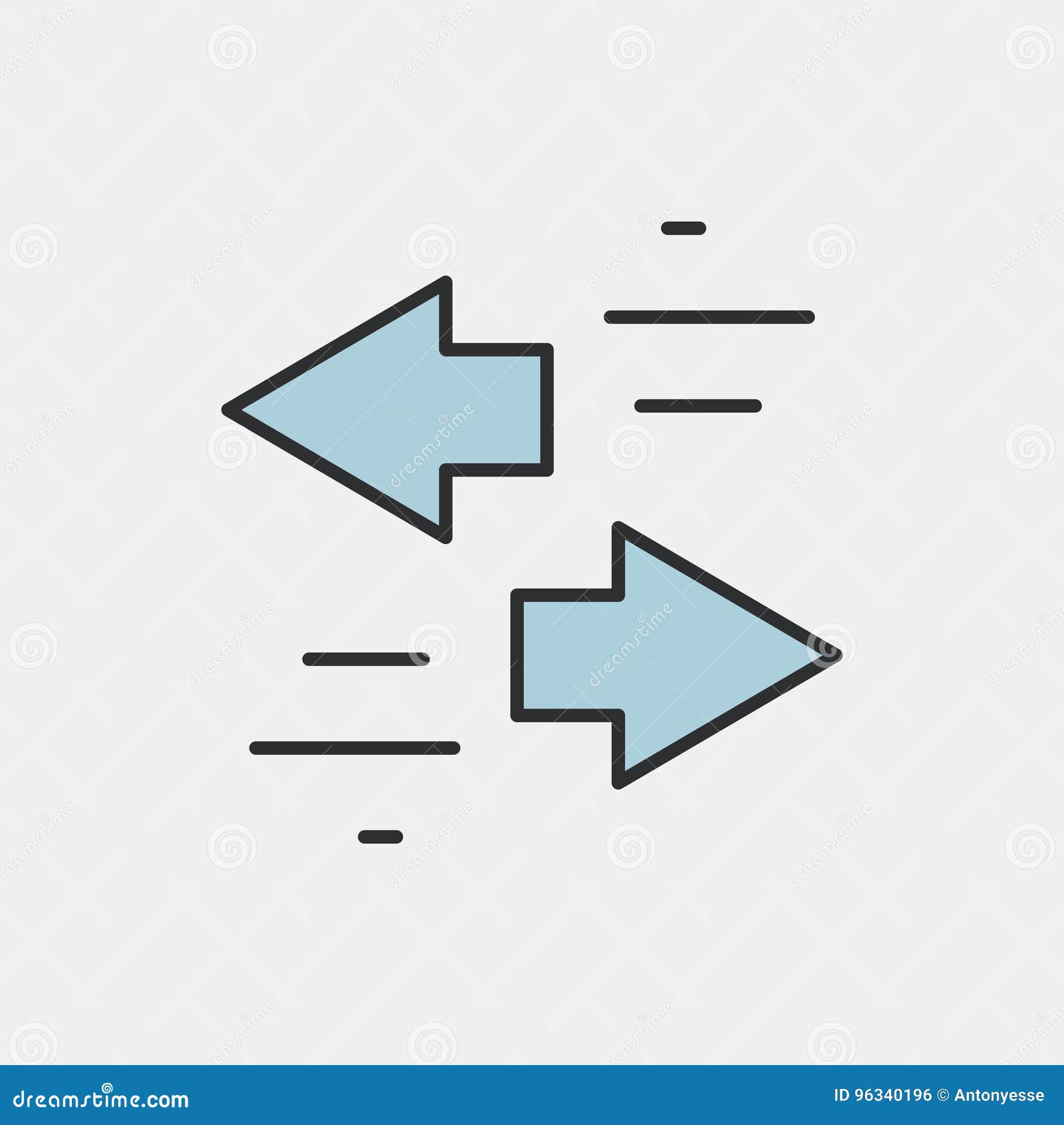 Concepto Del Símbolo De La Transferencia Ilustración del Vector ...