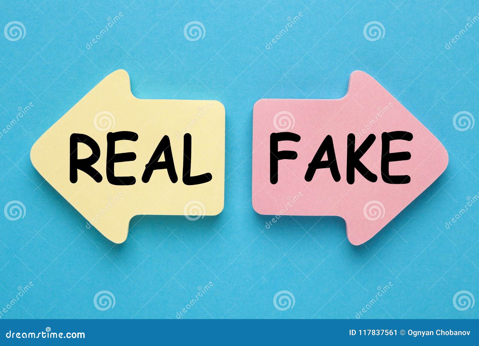 Concepto falso o real imagen de archivo. Imagen de concepto - 117837561