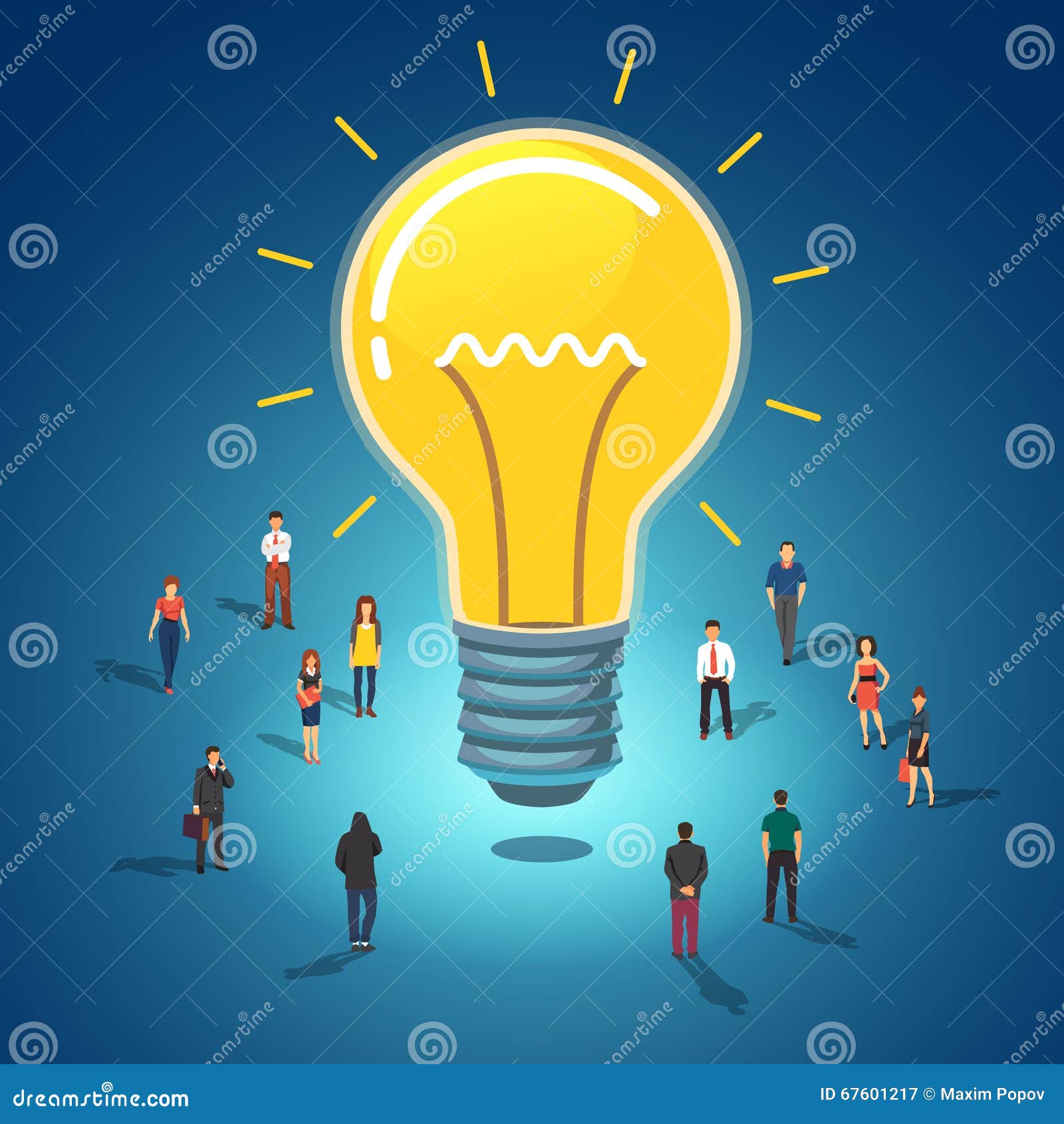 Concepto grande de la idea ilustración del vector. Ilustración de éxito ...